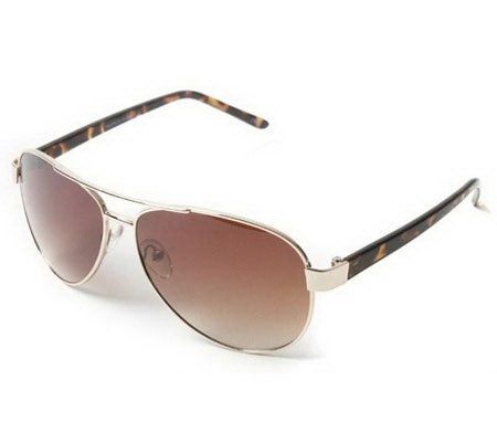 Franco Sarto Metal Aviator Sunglasses - Page 1 — QVC.com
