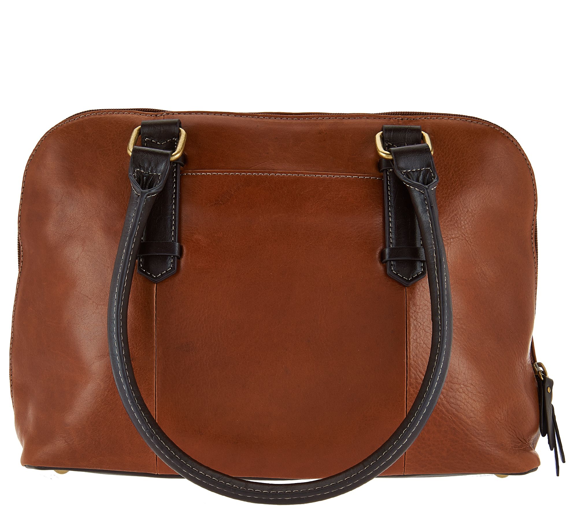 Tignanello Glazed Vintage RFID Dome Satchel - QVC.com