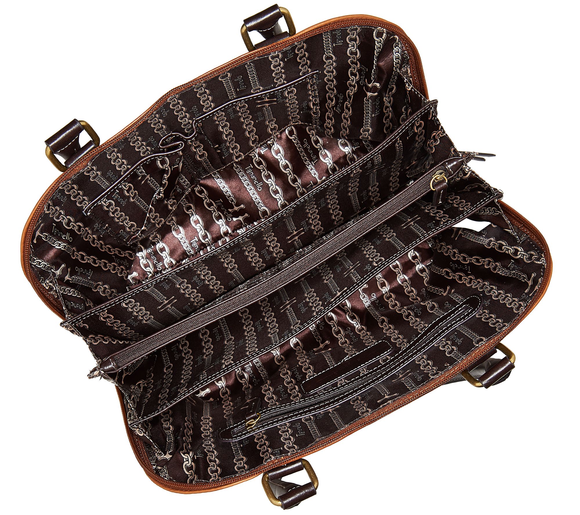 Tignanello Glazed Vintage RFID Dome Satchel - QVC.com