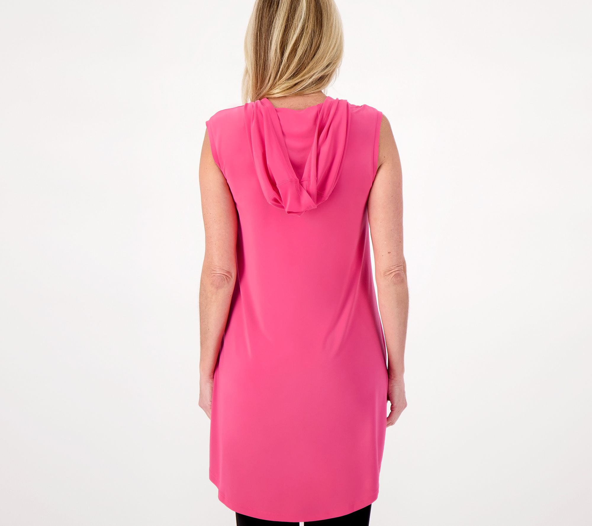 "As Is" Attitudes by Renee Como Jersey Hooded Sleeveless Top - QVC.com