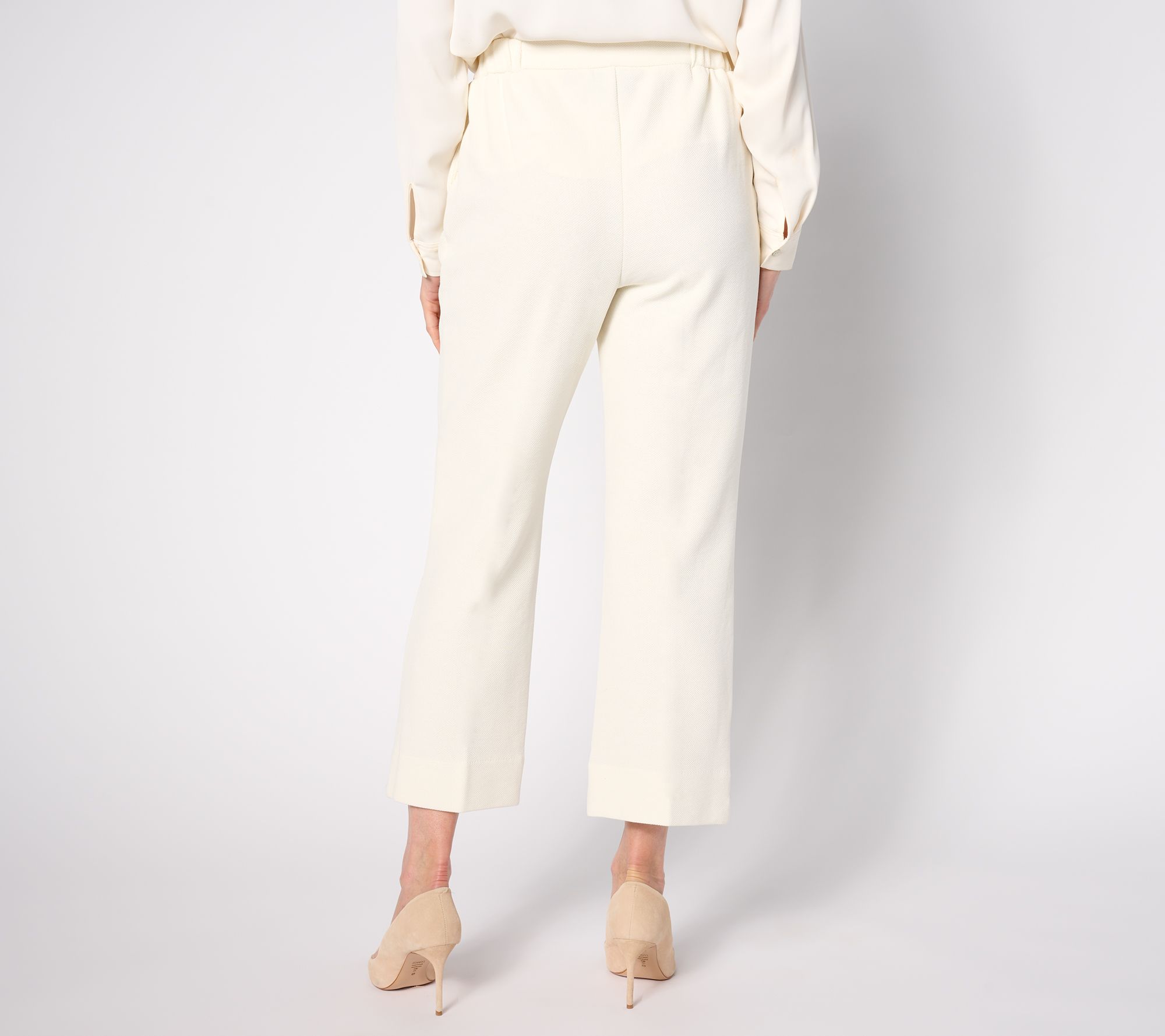 Joan Rivers Red Carpet Stretch Pique Ankle Pants - QVC.com