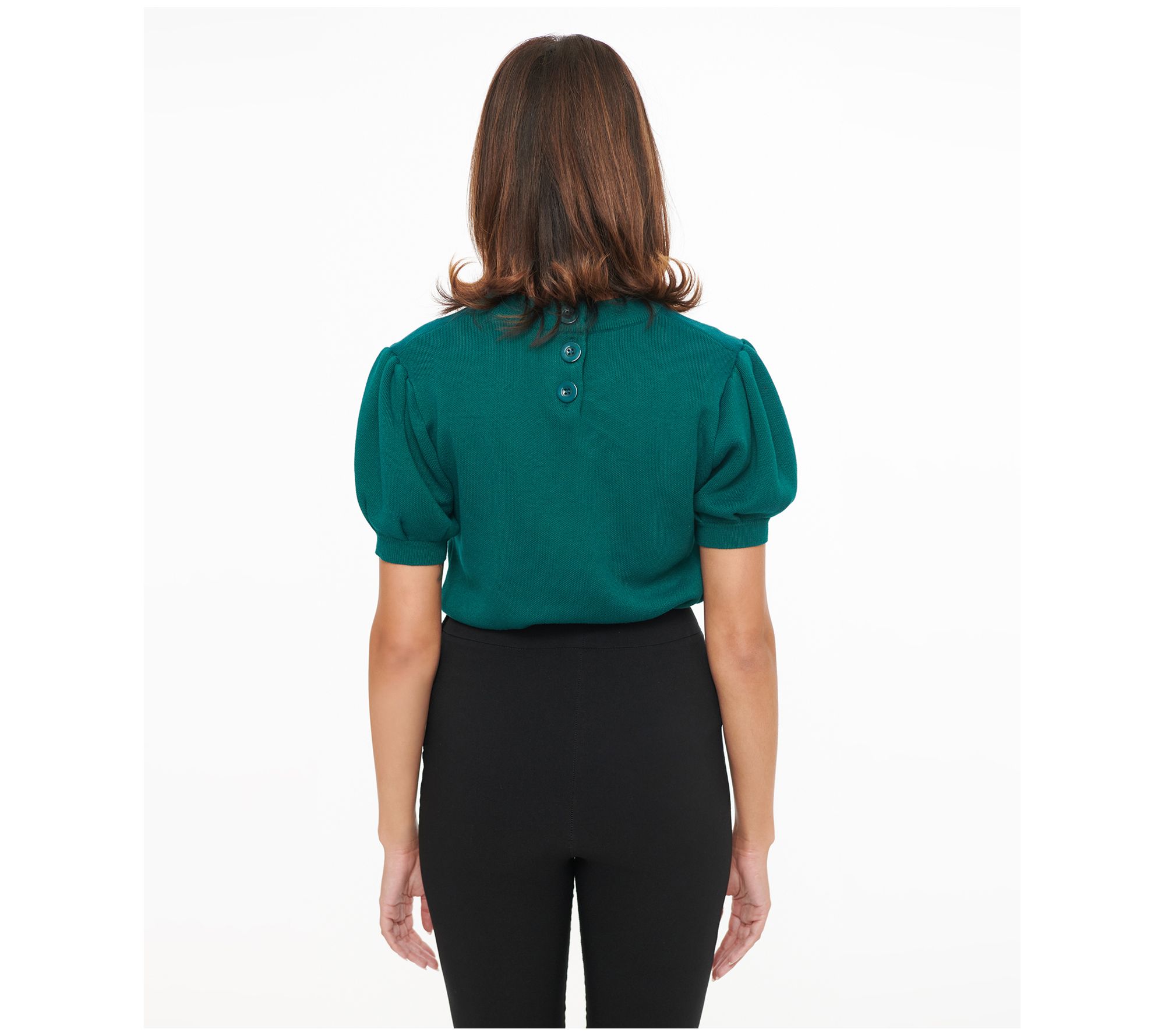 Unique Vintage Fox Fair Isle Short Sleeve Pullover Sweater - QVC.com