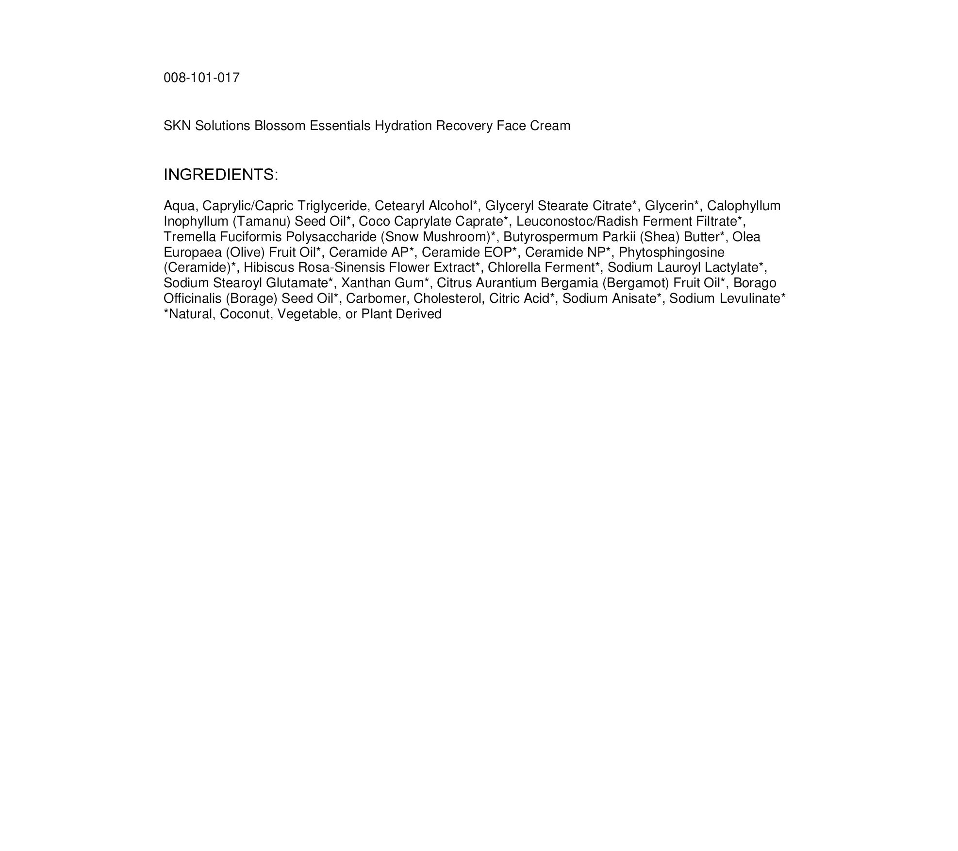 Blossom Essentials Hydration Recovery Face Cream - QVC.com