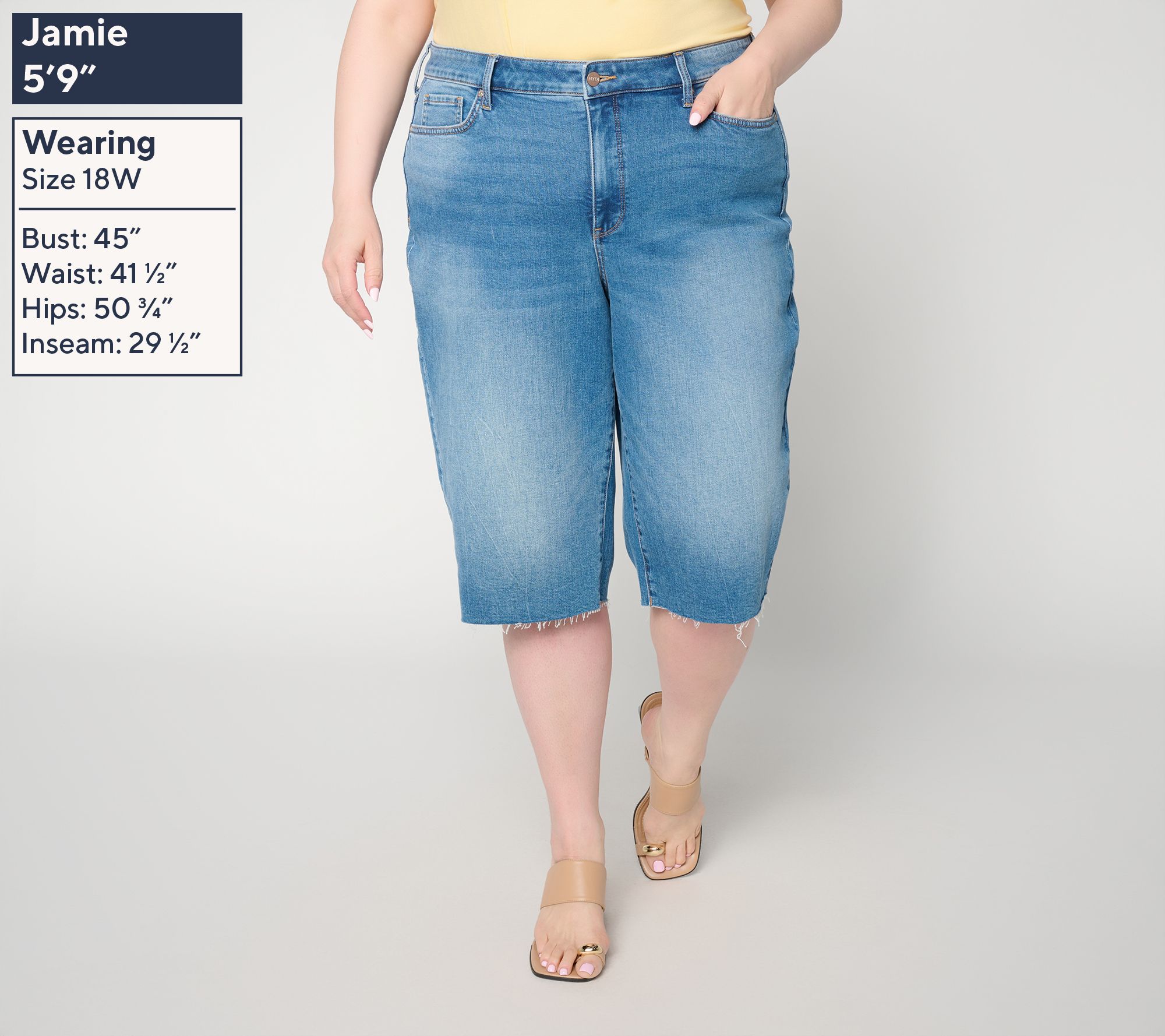 NYDJ Kristie 80s Bermuda Short - QVC.com