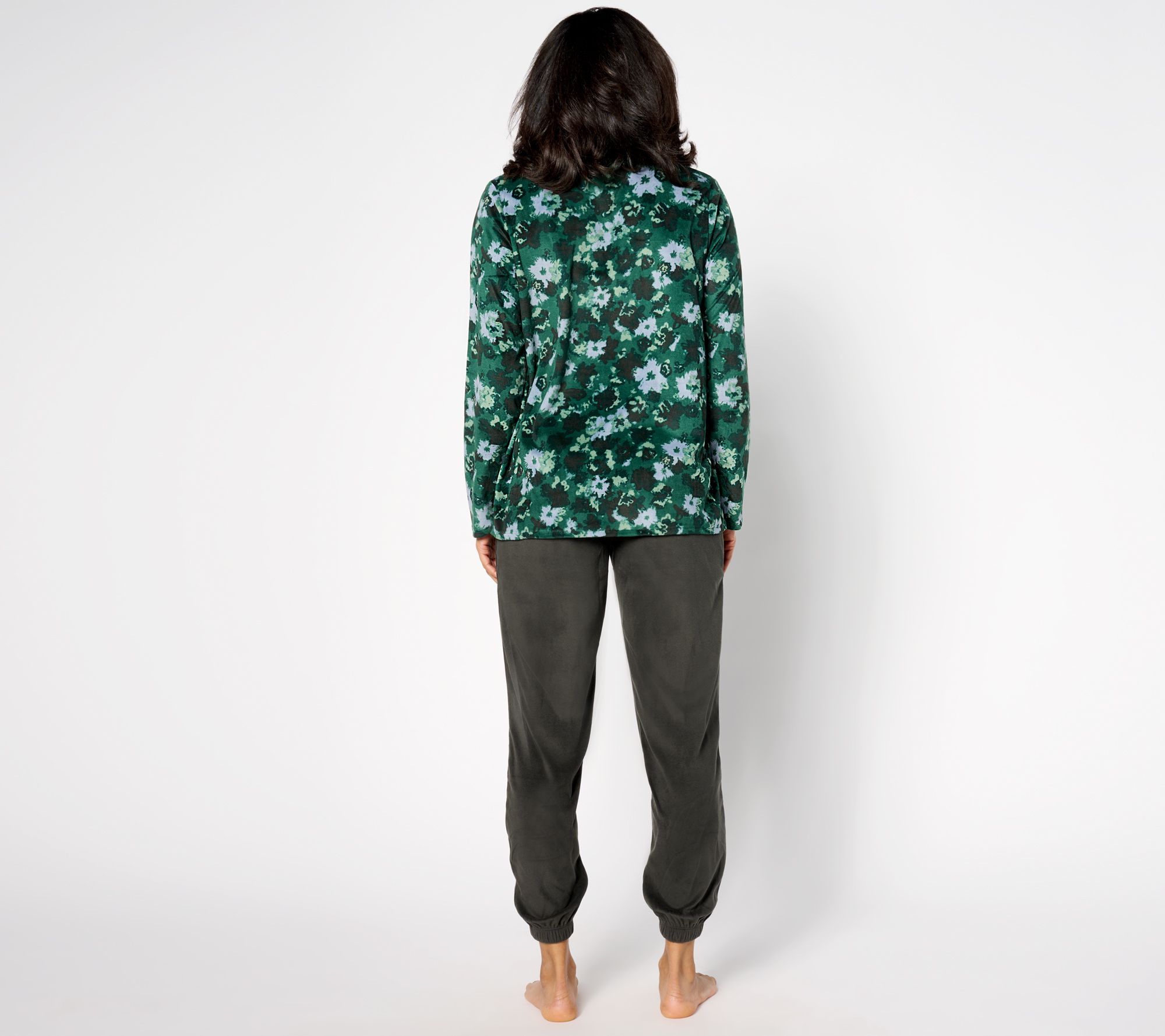 Stan Herman Super Soft Velour Pajama Set - QVC.com