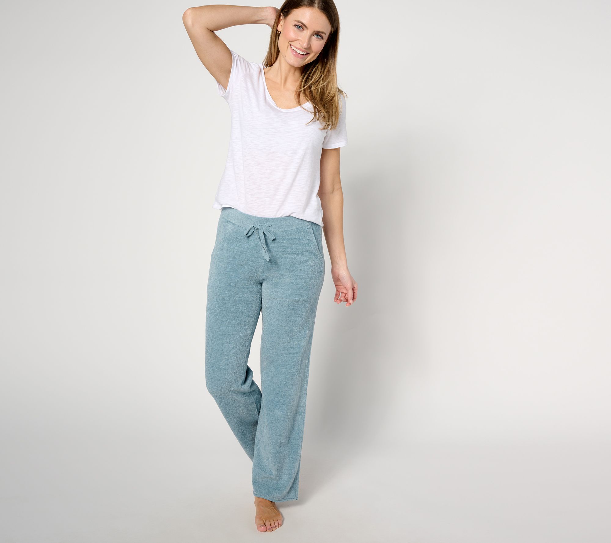Barefoot Dreams Tall CozyChic Ultra Lite Rolled Edge Pant - QVC.com