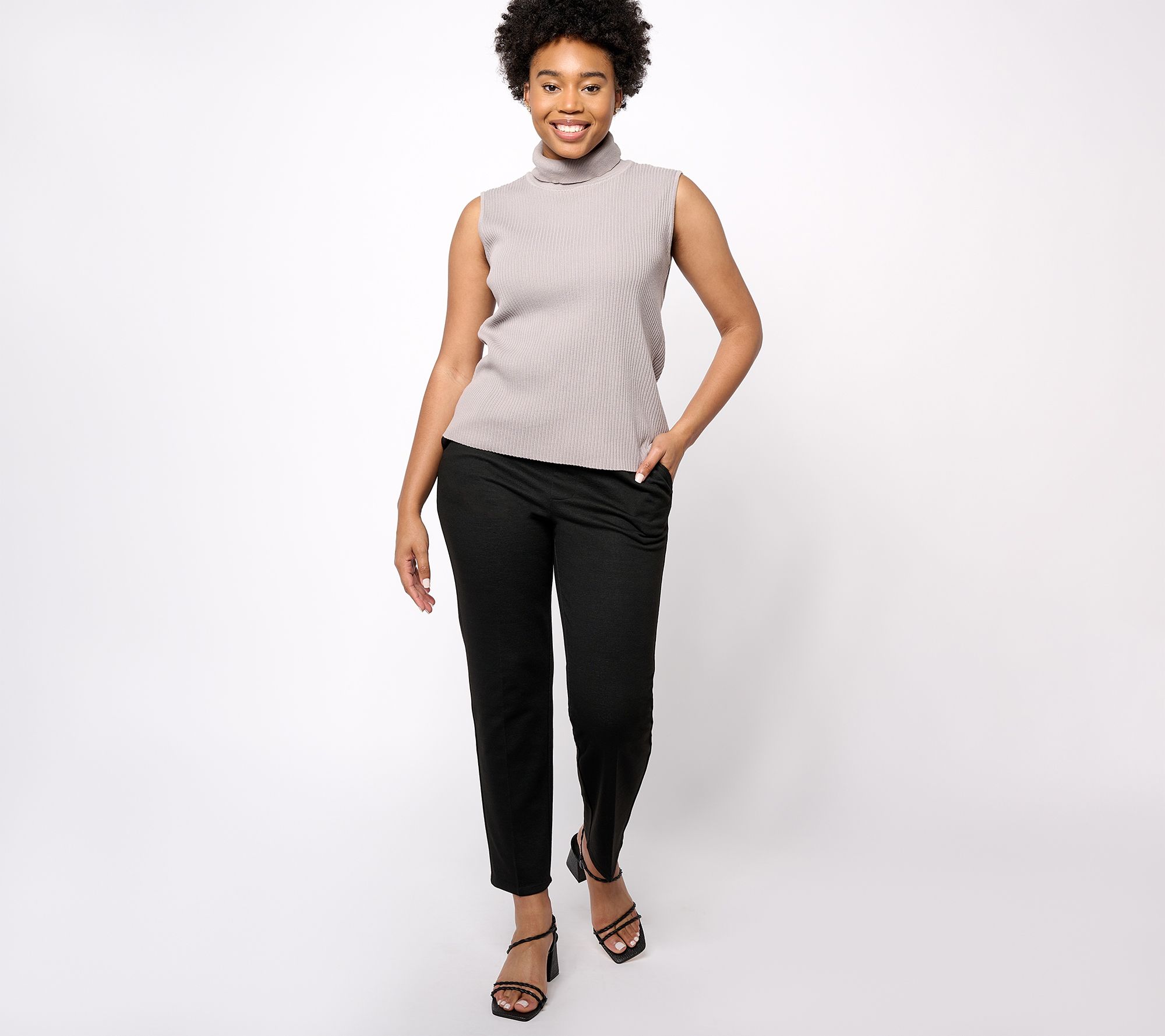 Studio Park x Courtney Khondabi Straight Leg Pant - QVC.com