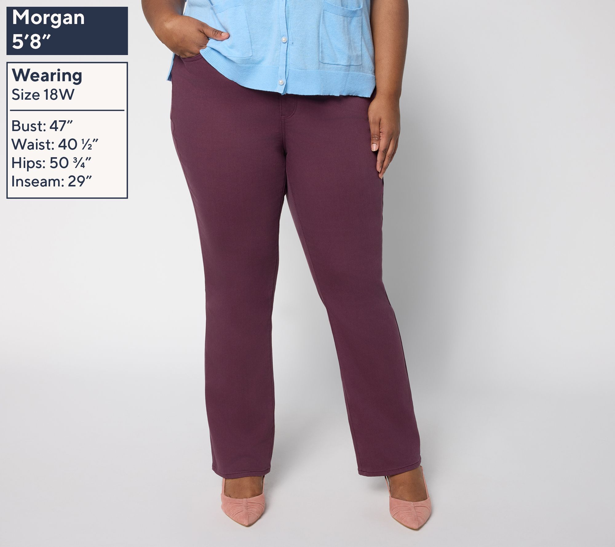 NYDJ Marilyn Tall Straight Leg Jean with Cool Embrace - QVC.com