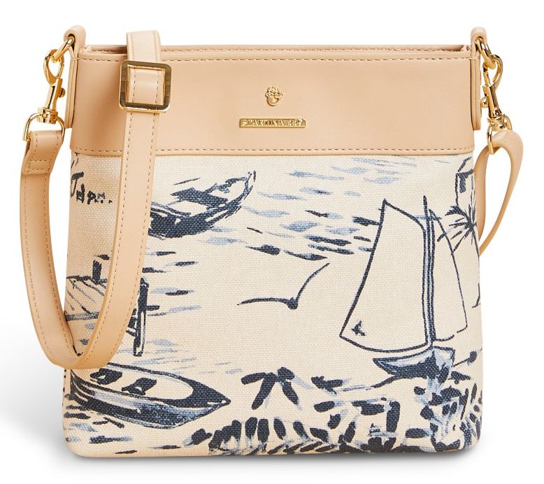 Spartina 449 Hipster Crossbody Daise Seascape - QVC.com