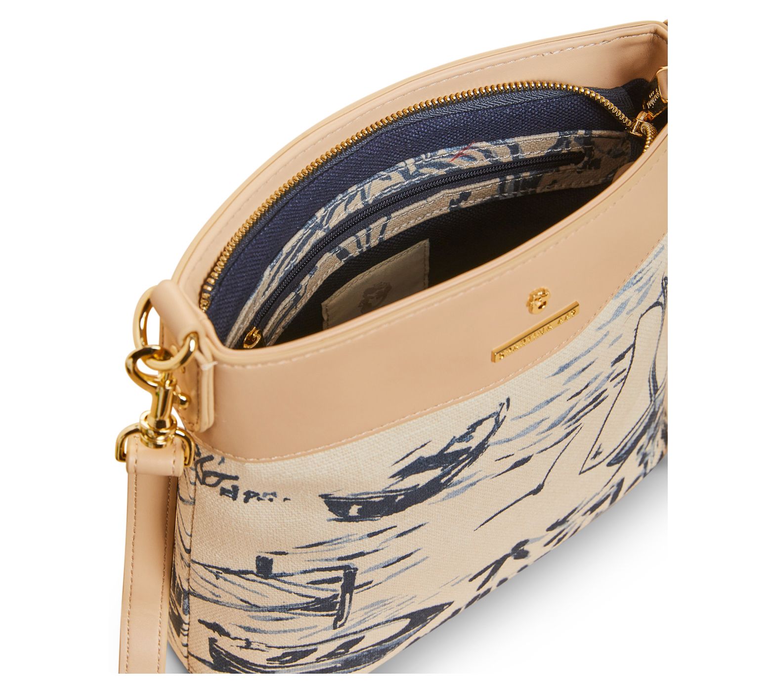 Spartina 449 Hipster Crossbody Daise Seascape - QVC.com