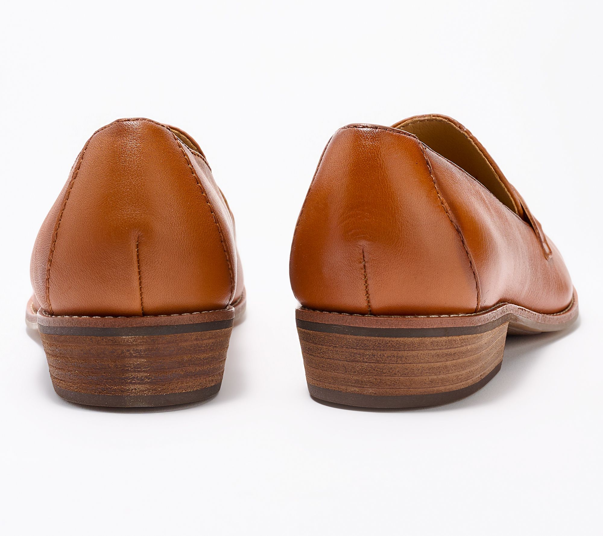 Earth Leather Slip-On Loafer Edie - QVC.com