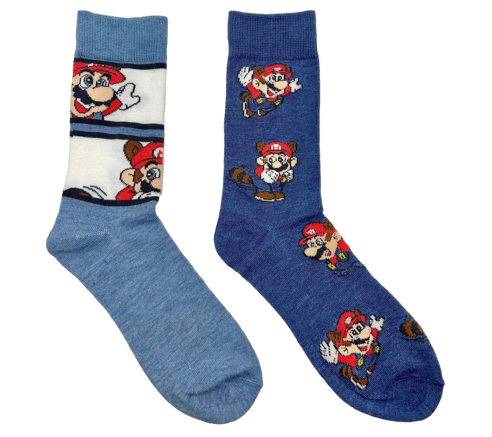 Super Mario Men's Crew Sock Set - 2 Pair - QVC.com