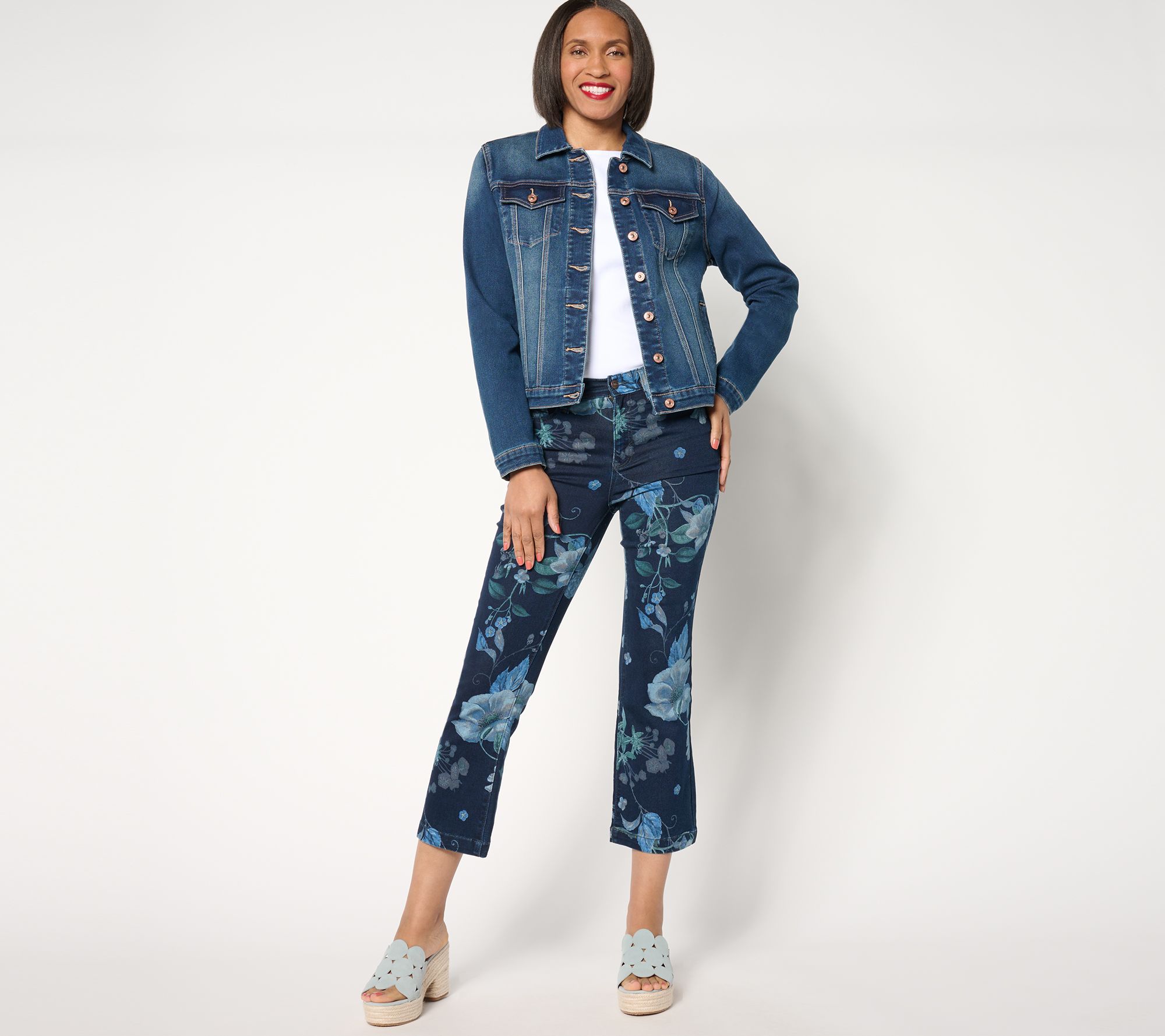 "As Is" nicole by Nicole Miller Jean Jacket - Indigo - QVC.com