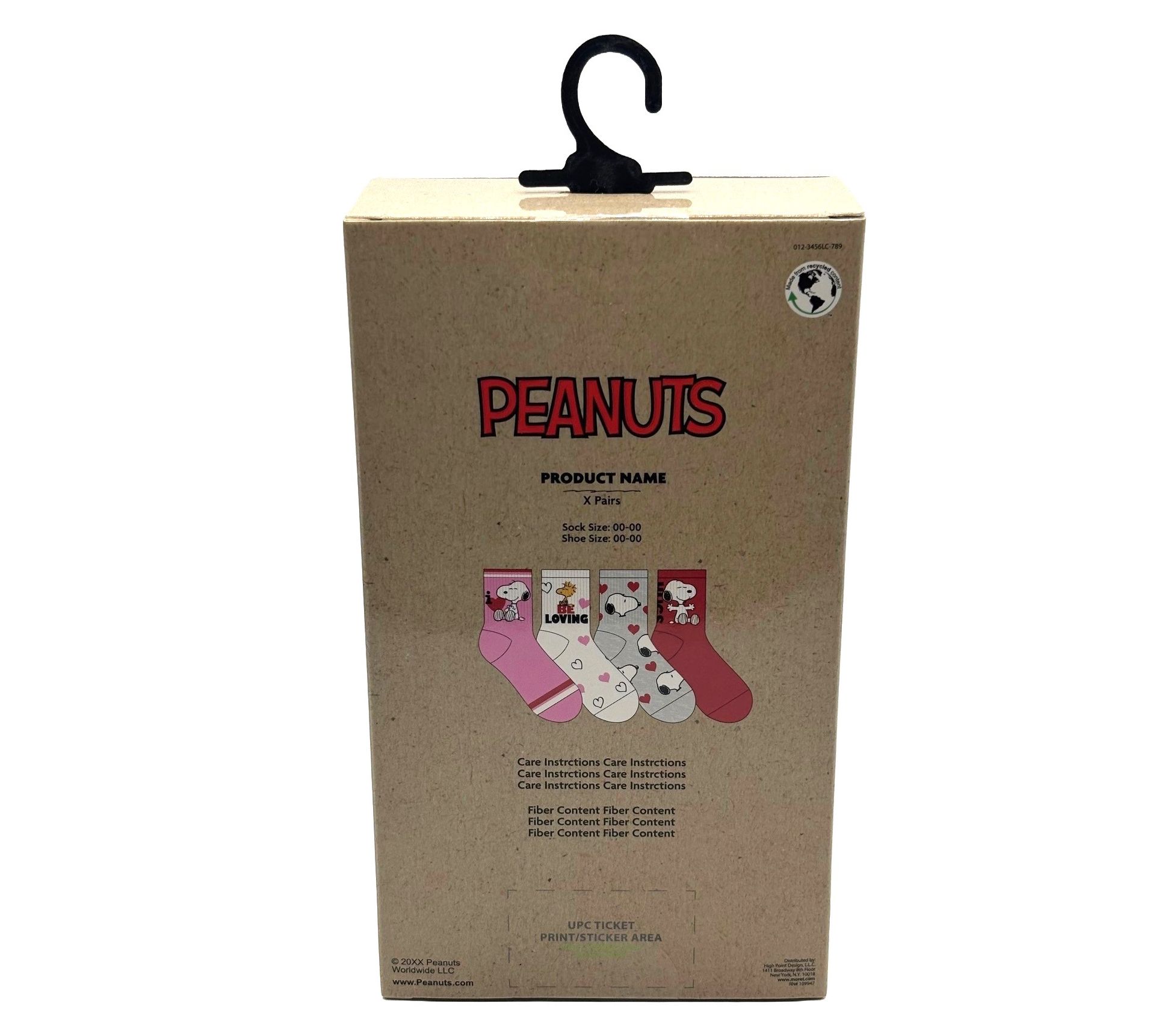 Peanuts Ladies' Gift Boxed Set of 4 Valentine'sDay Crew Socks - QVC.com