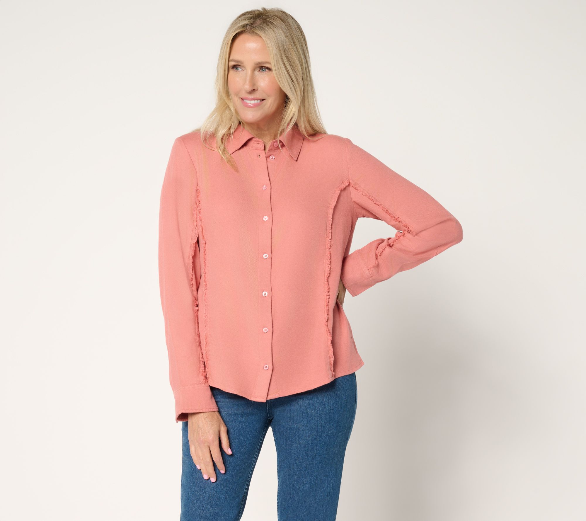 "As Is" Me by Jennie Garth Parker Button Down Shirt - QVC.com