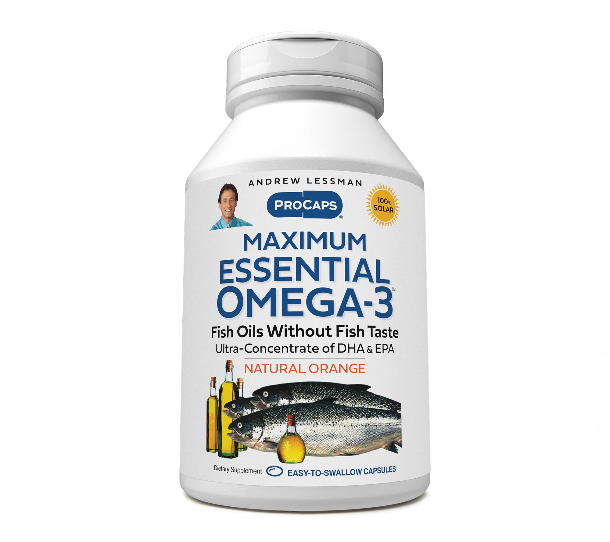 Andrew Lessman Maximum Omega-3 Fatty Acids Hi DHA Fish Oil No Fishy ...