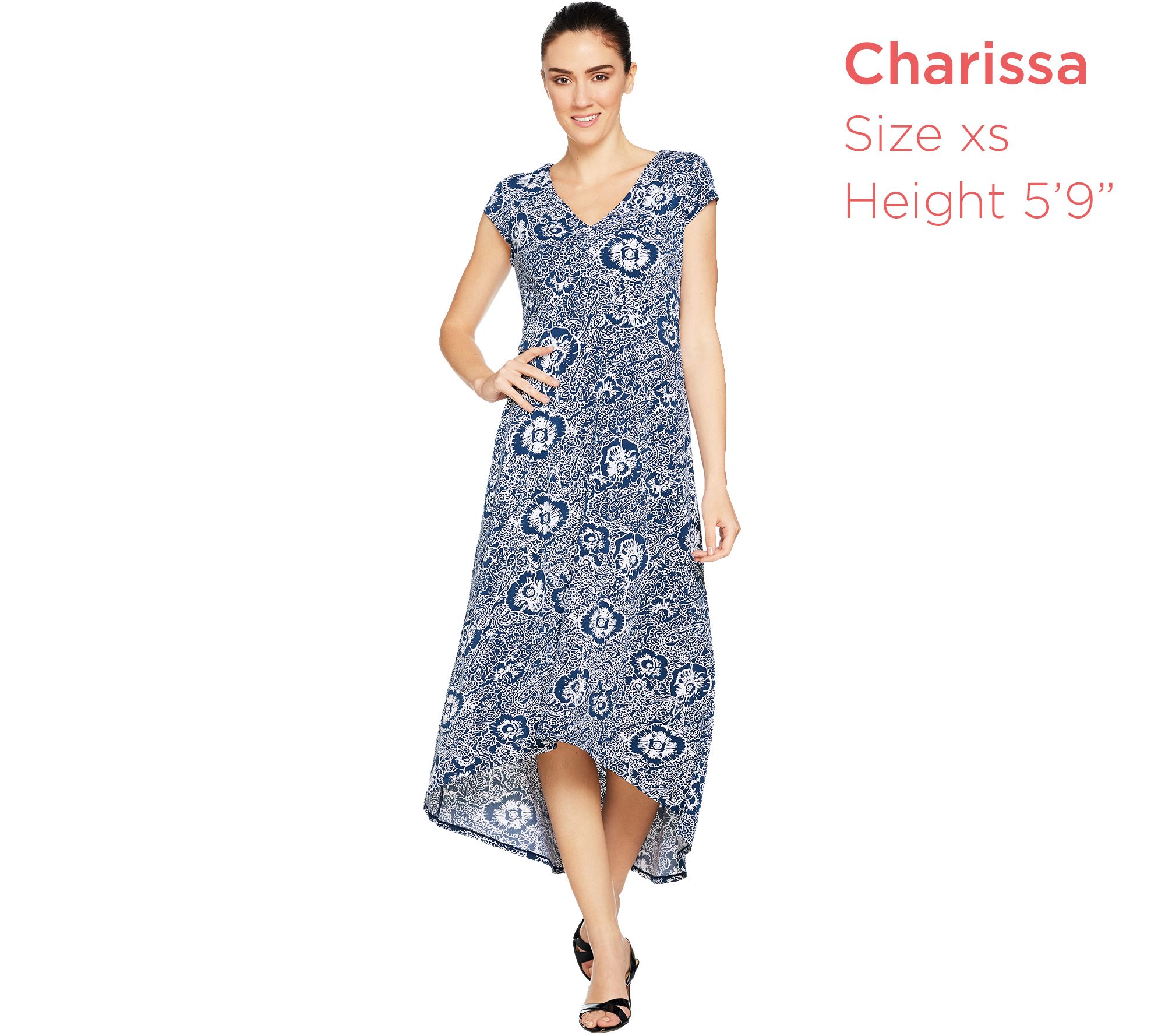 "As Is" Kelly by Clinton Kelly Regular Printed Maxi Dress - QVC.com