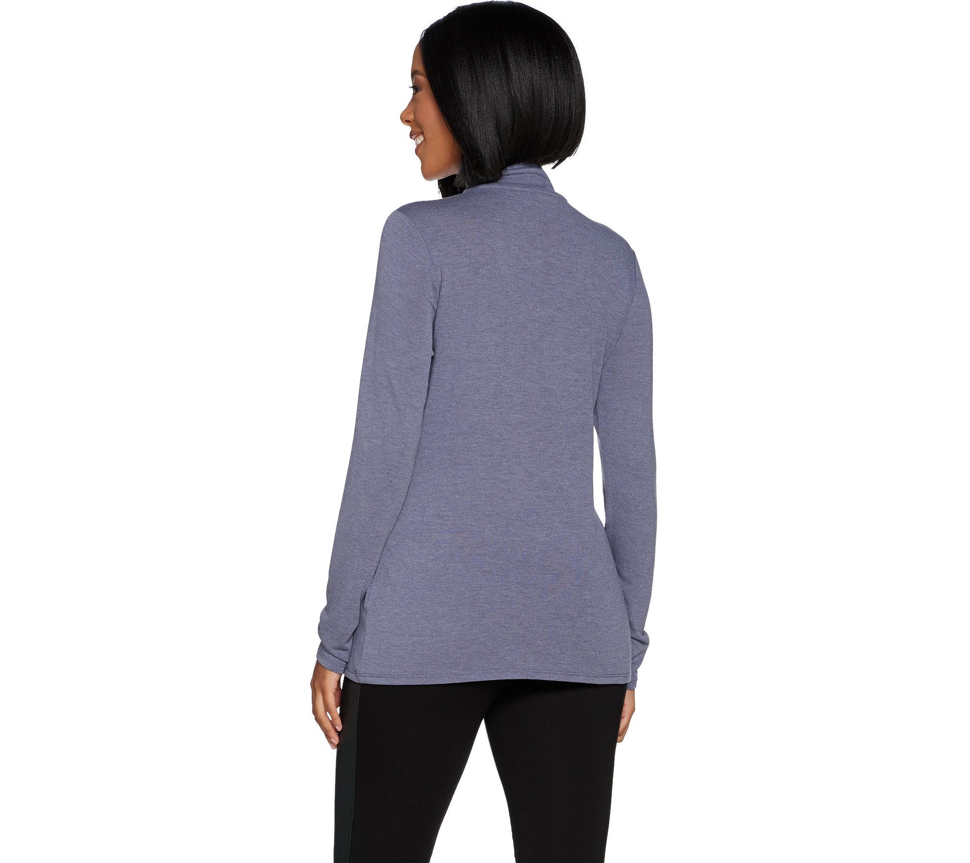 "As Is" Lisa Rinna Collection Long Sleeve Hacci Top w/Keyhole - QVC.com