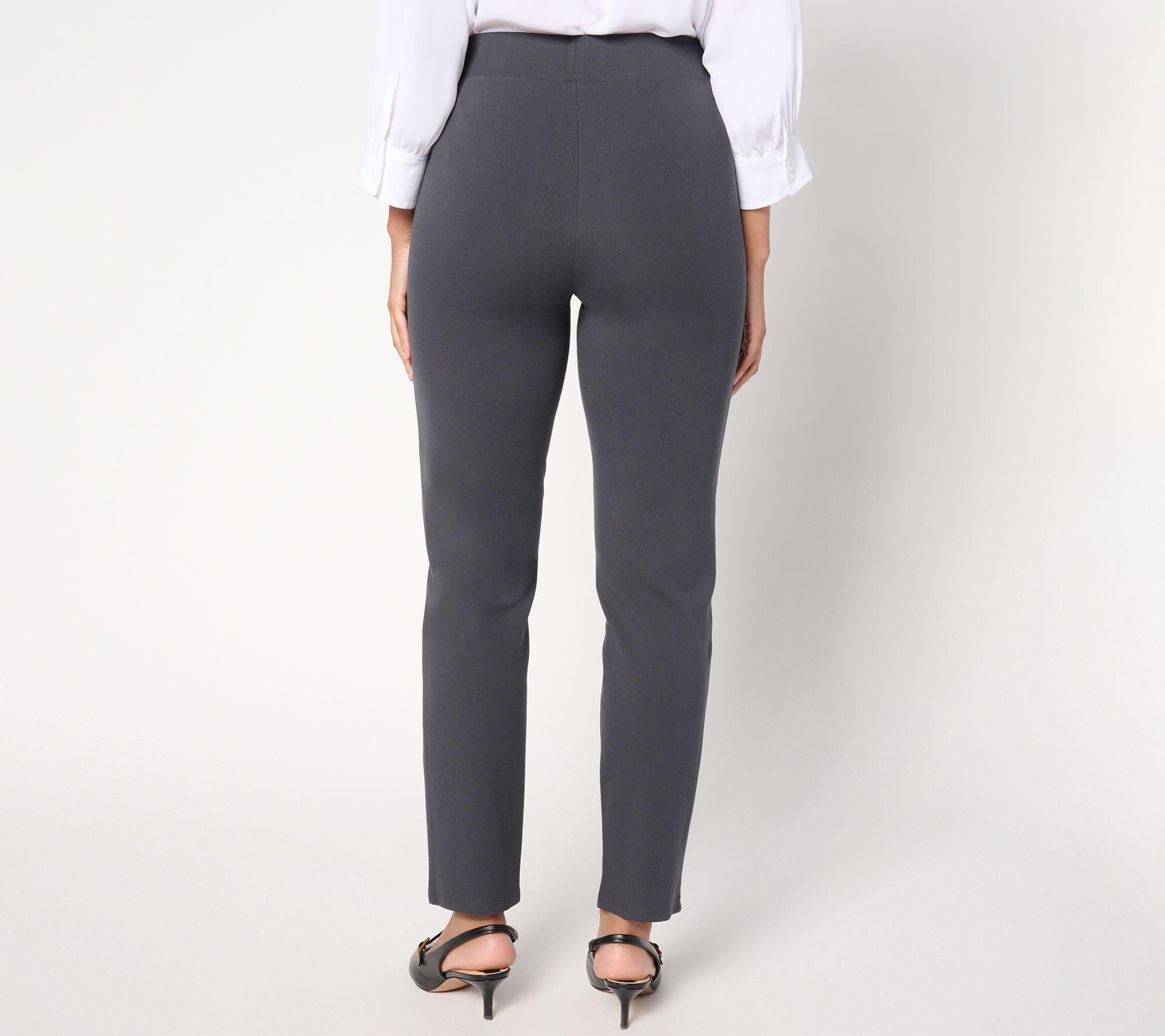 Women with Control Petite Mixed Media Pants - QVC.com