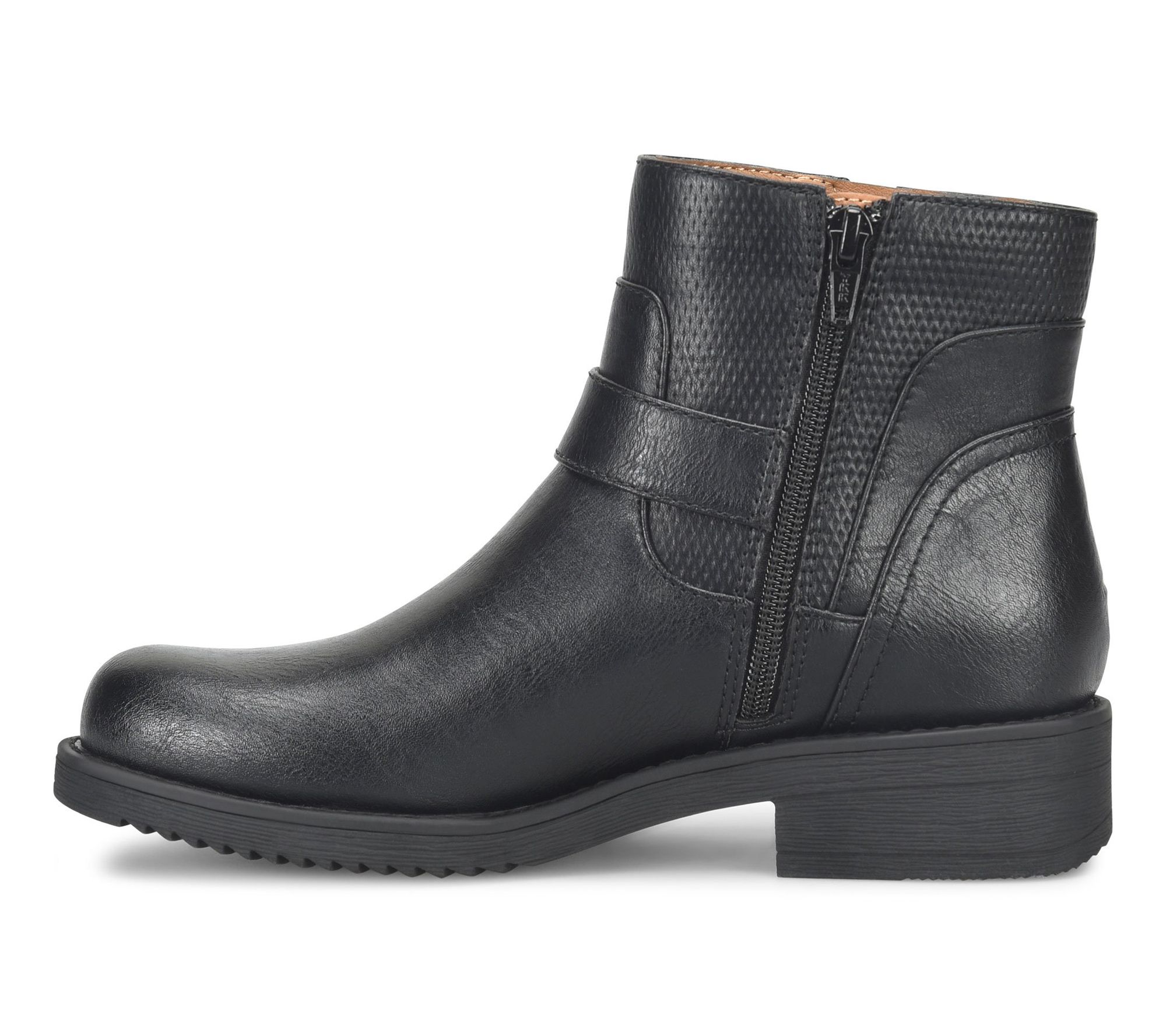 Eurosoft Side Zip and Buckle Detail Casual Bootie- Cymberlee - QVC.com