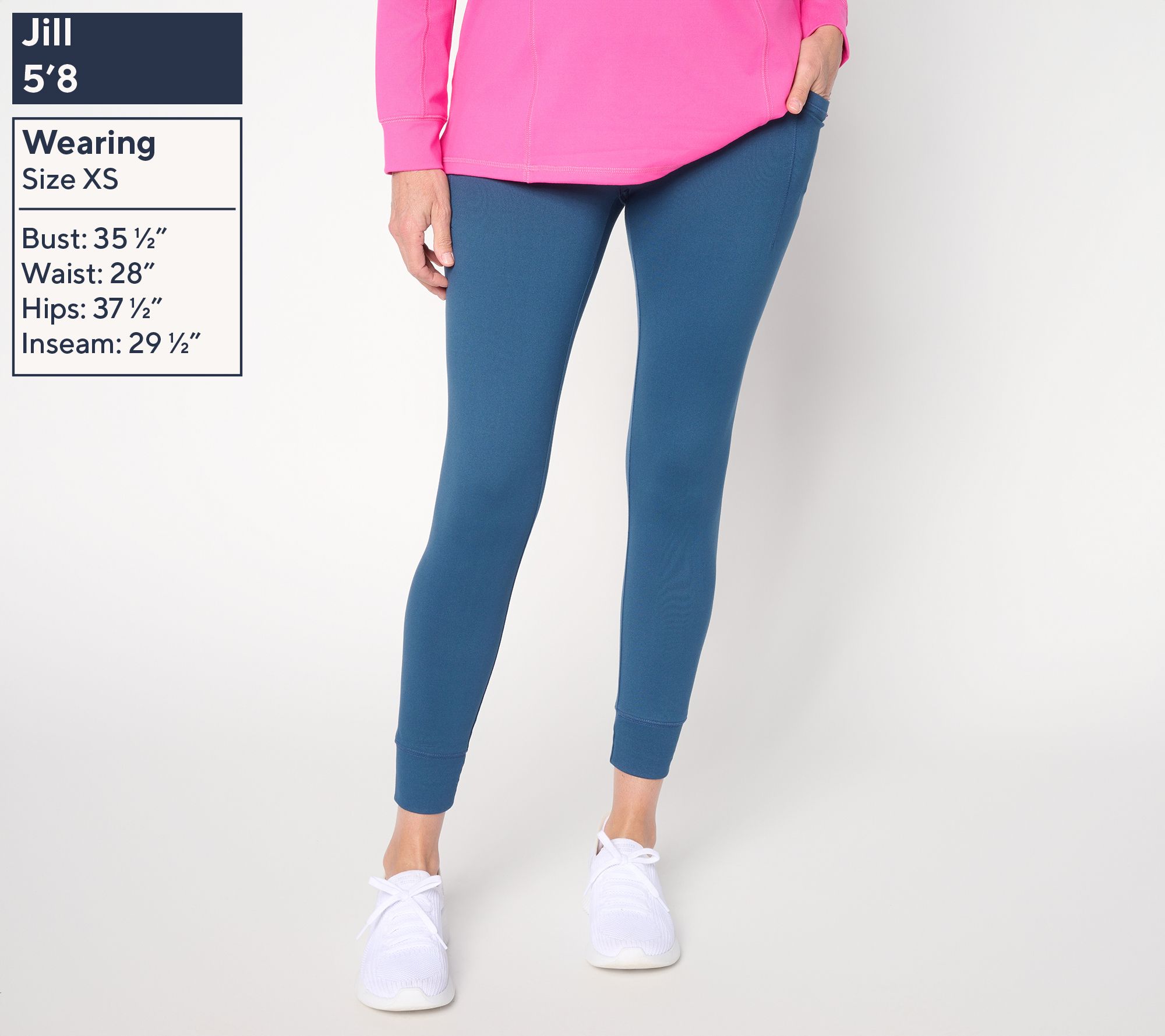 Belle by Kim Gravel Athletic Jersey Phone-Pocket Jogger - QVC.com