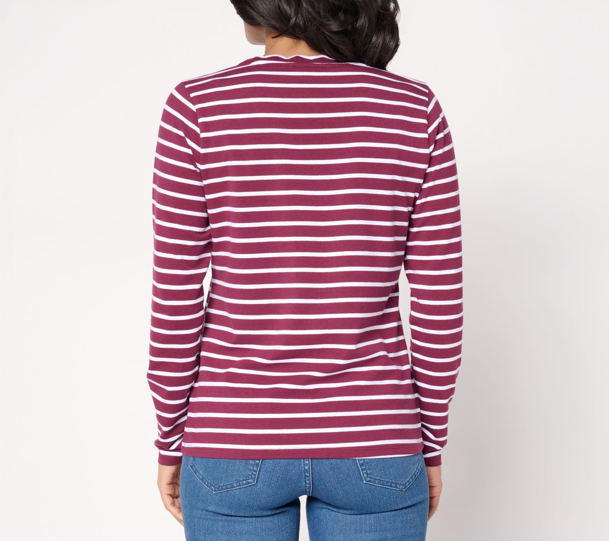 "As Is" BEAUTIFUL by Lawrence Zarian Classic Knit V-Neck Top - QVC.com
