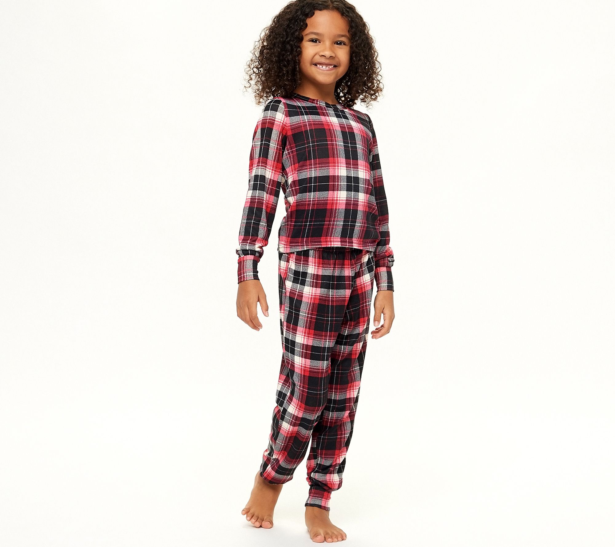 "As Is" MUK LUKS Children's Butter Knit Pajama Set - QVC.com