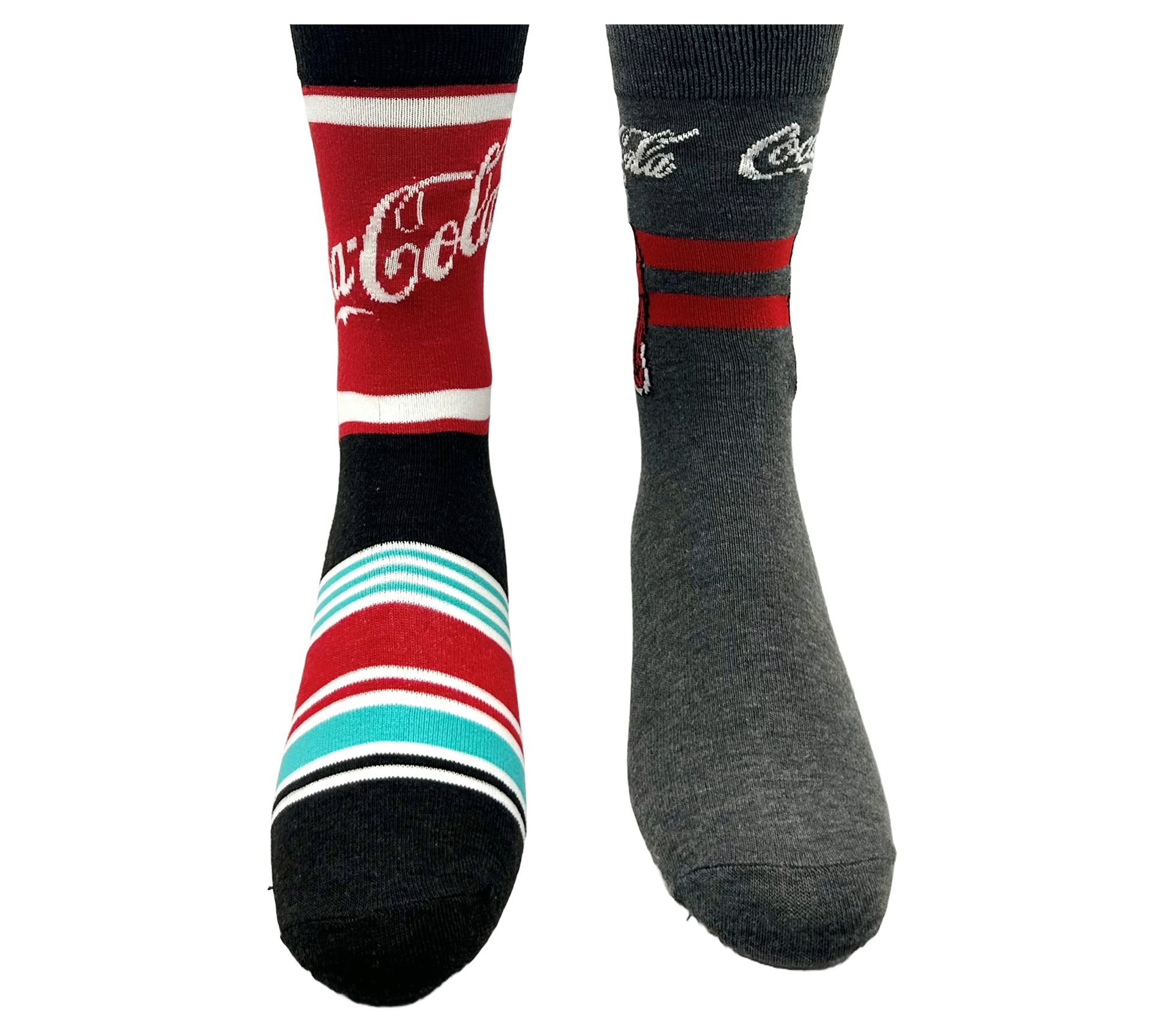 Coca-Cola Men's Crew Sock Set - 2 Pair - QVC.com