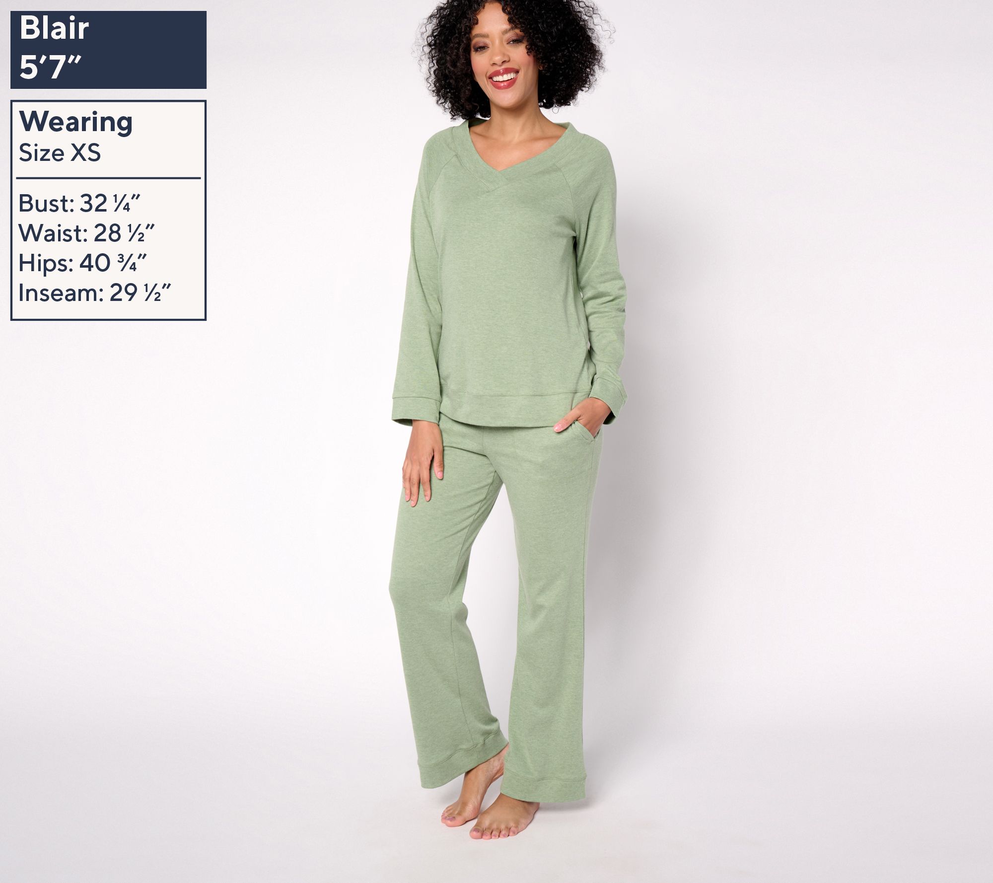 Carole Hochman Brushed Interlock Lounge Set - QVC.com