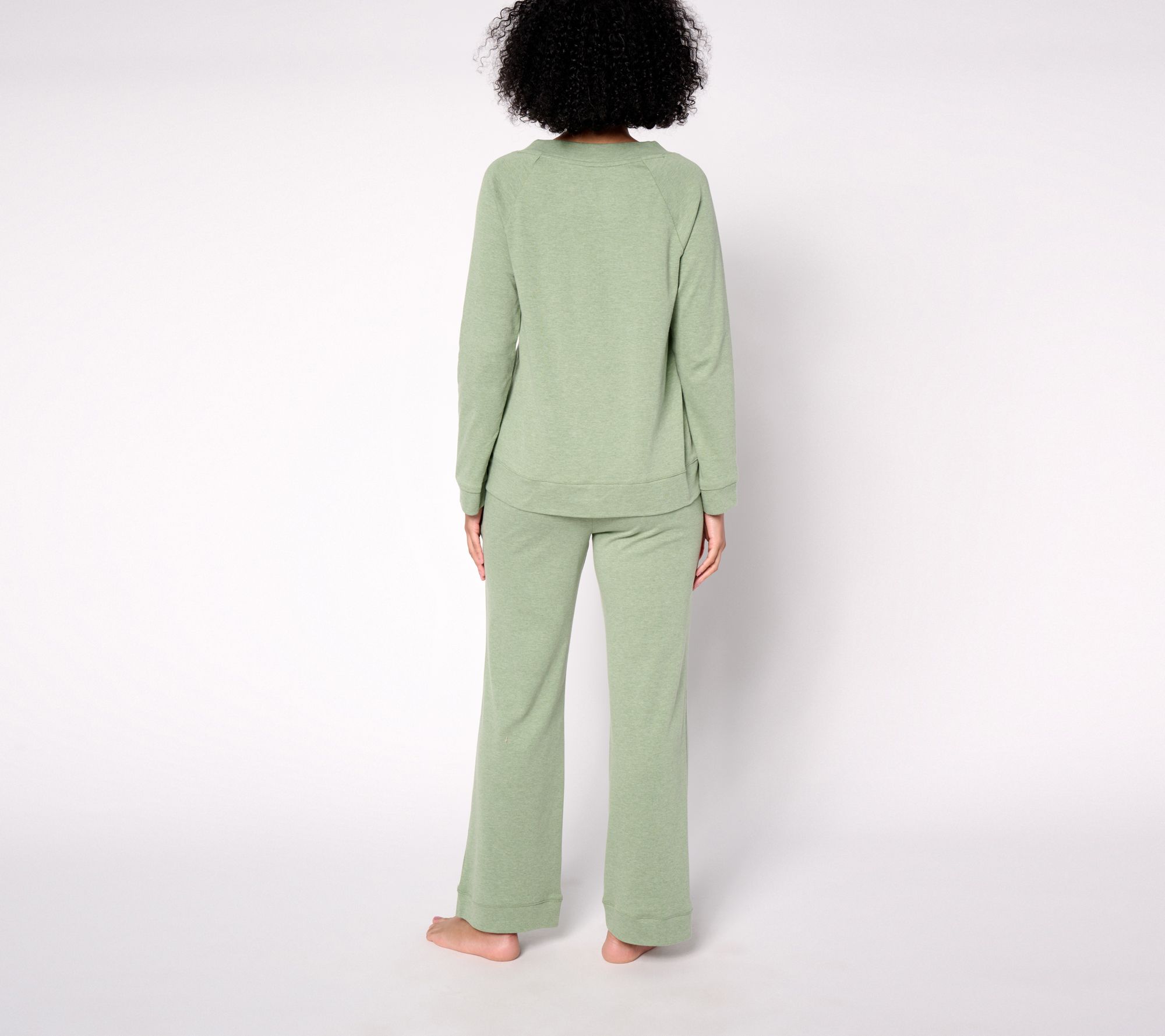 Carole Hochman Brushed Interlock Lounge Set - QVC.com