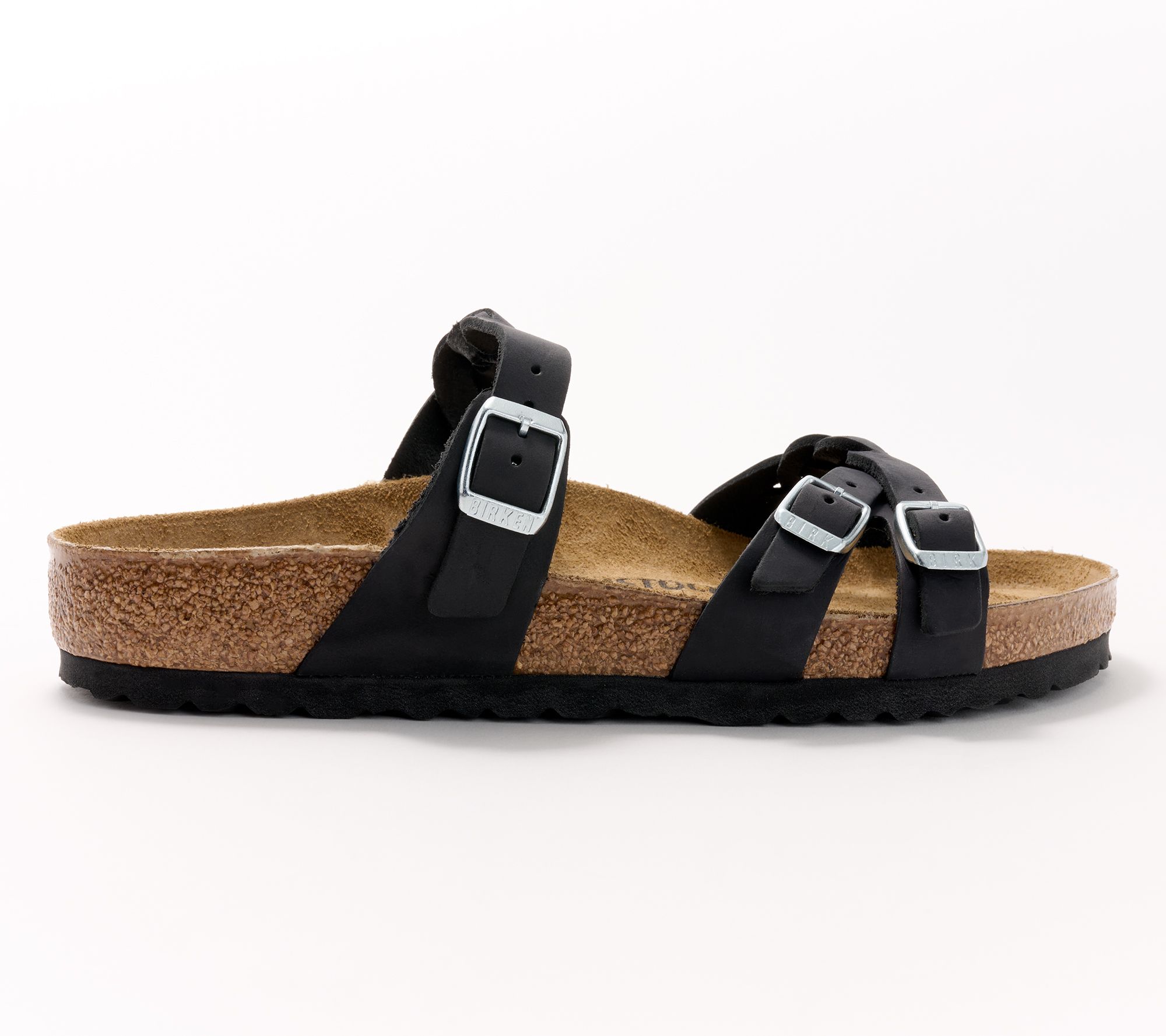 Birkenstock Recovery Three-Strap Slide Sandal - Franca Braid - QVC.com