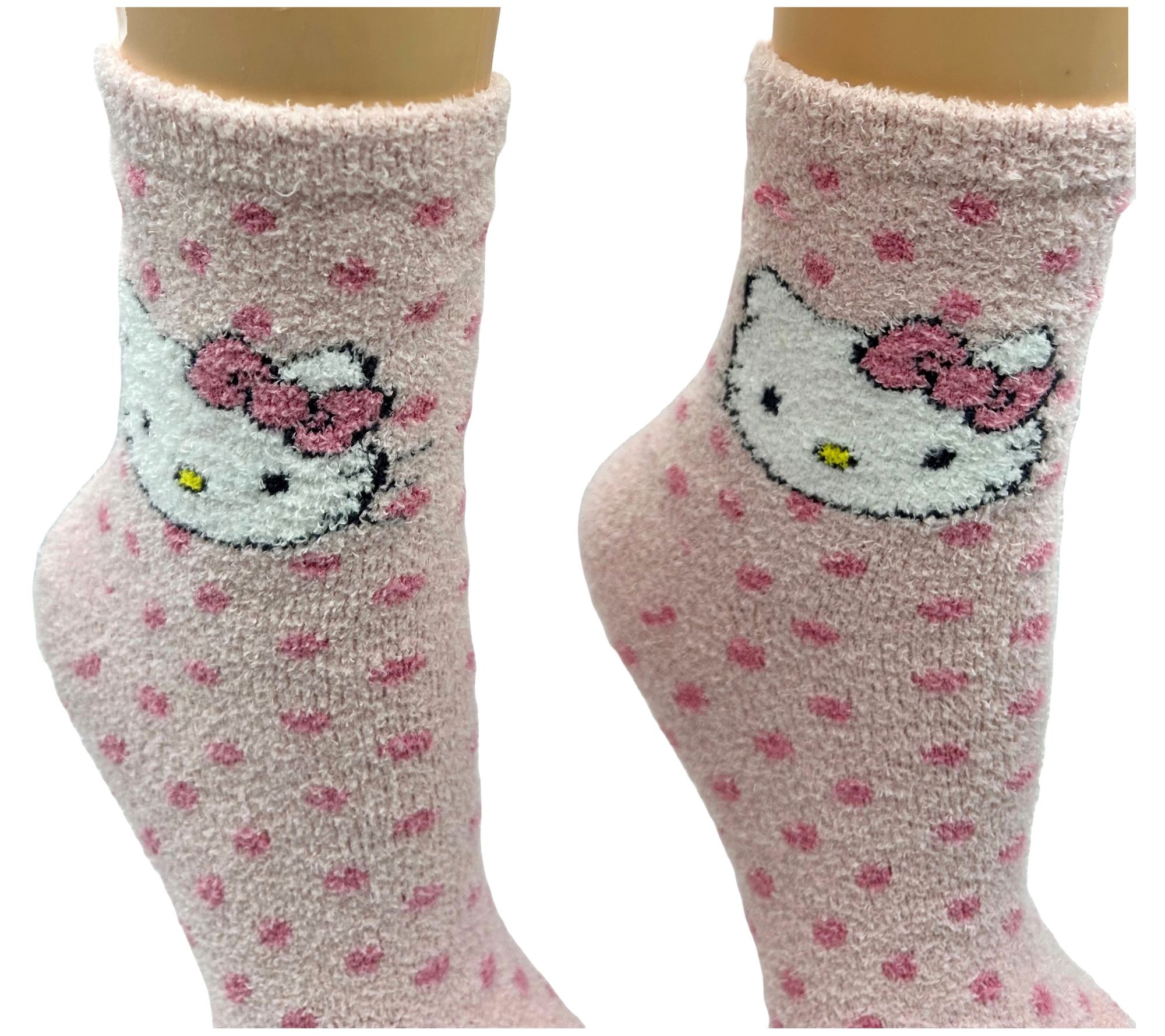 Hello Kitty Ladies' Set of 2 Cozy Crew Socks - QVC.com
