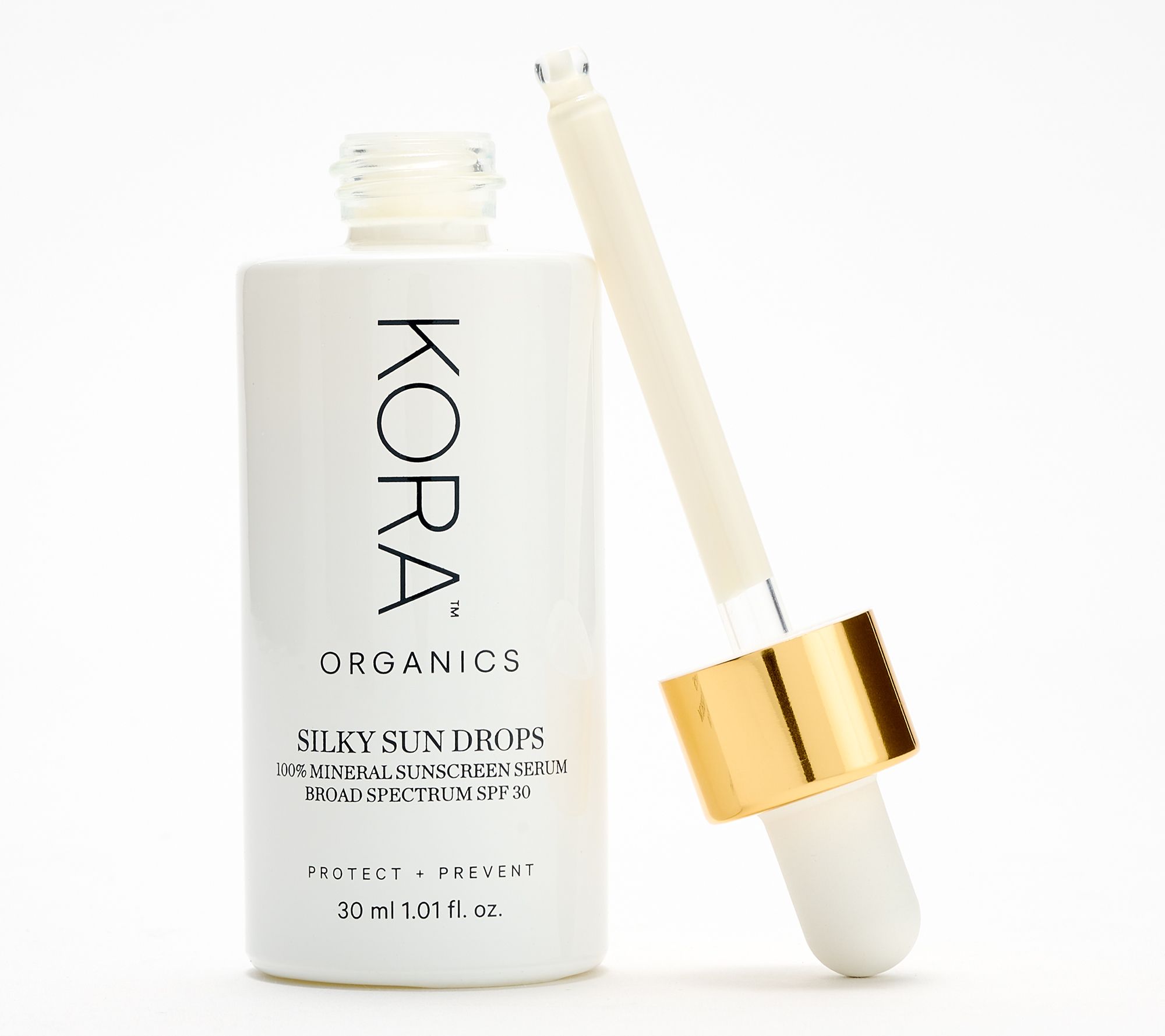 KORA Organics Silky Sun Drops 100% Mineral Sunscreen Serum - QVC.com
