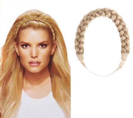 hairdo by Ken Paves & Jessica Simpson Braid Band - QVC.com