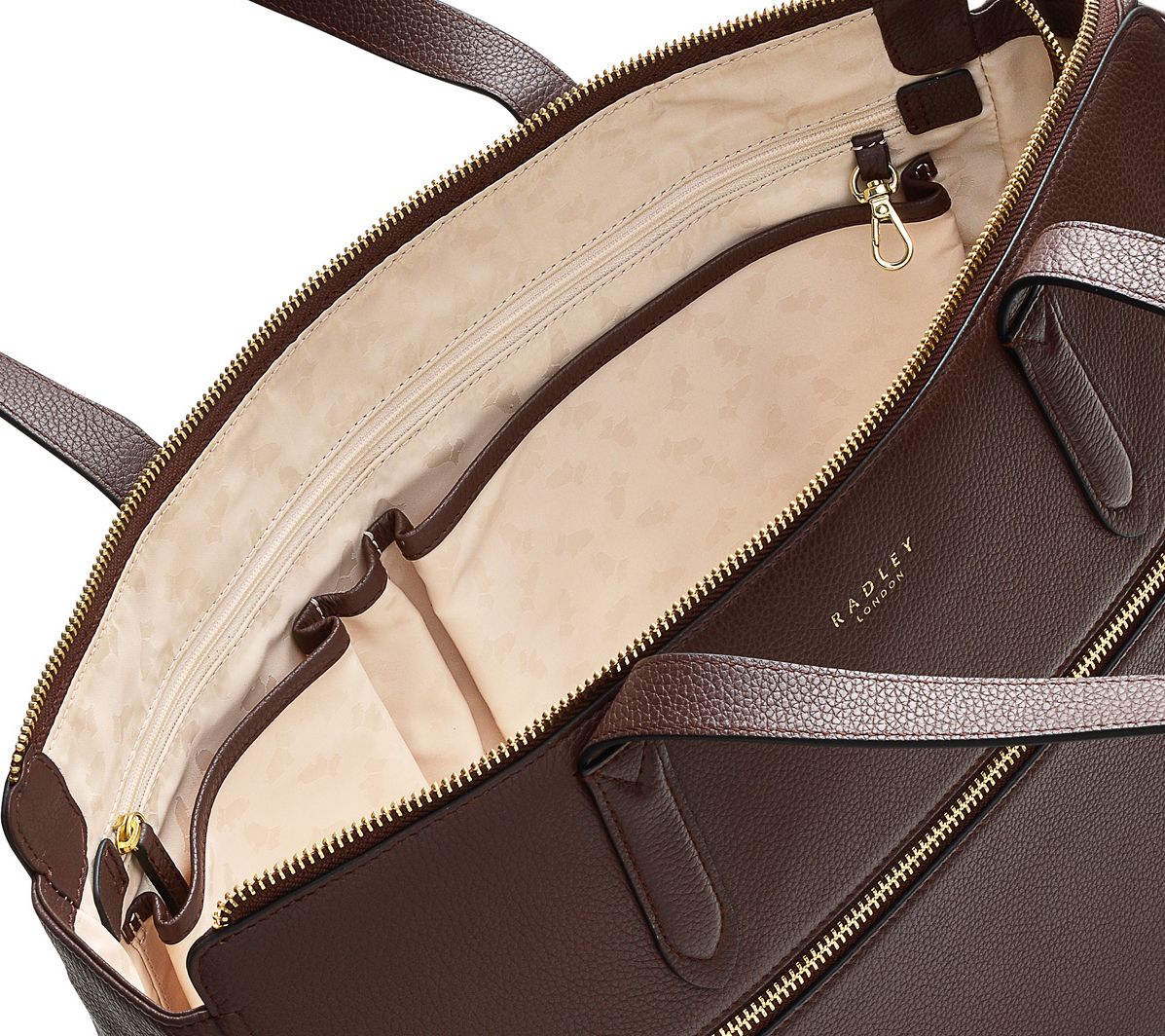 RADLEY London Arlington Court Large Leather ZipWork Tote - QVC.com