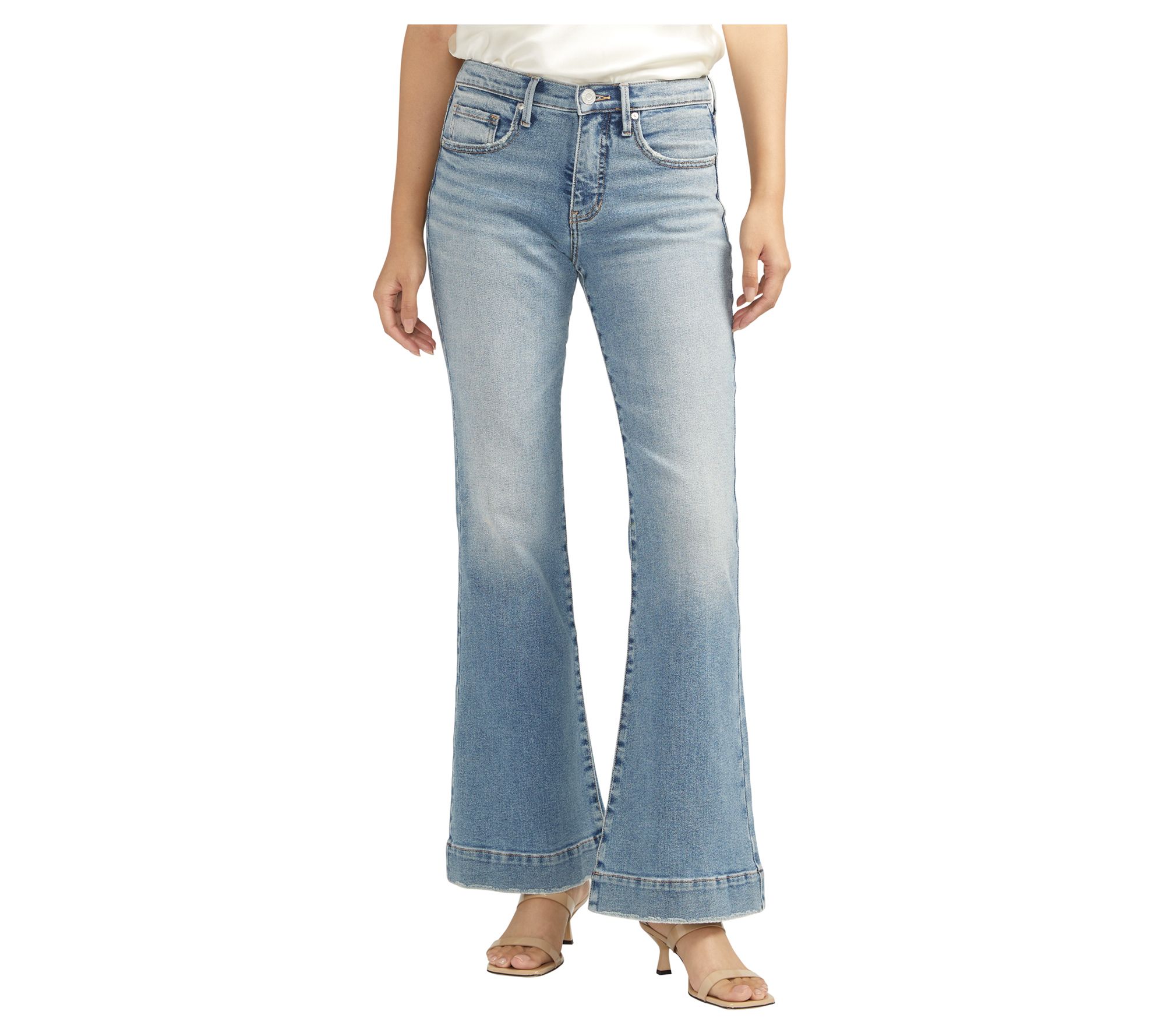 JAG Kait Mid-Rise Flare Jeans - SAT259 - QVC.com