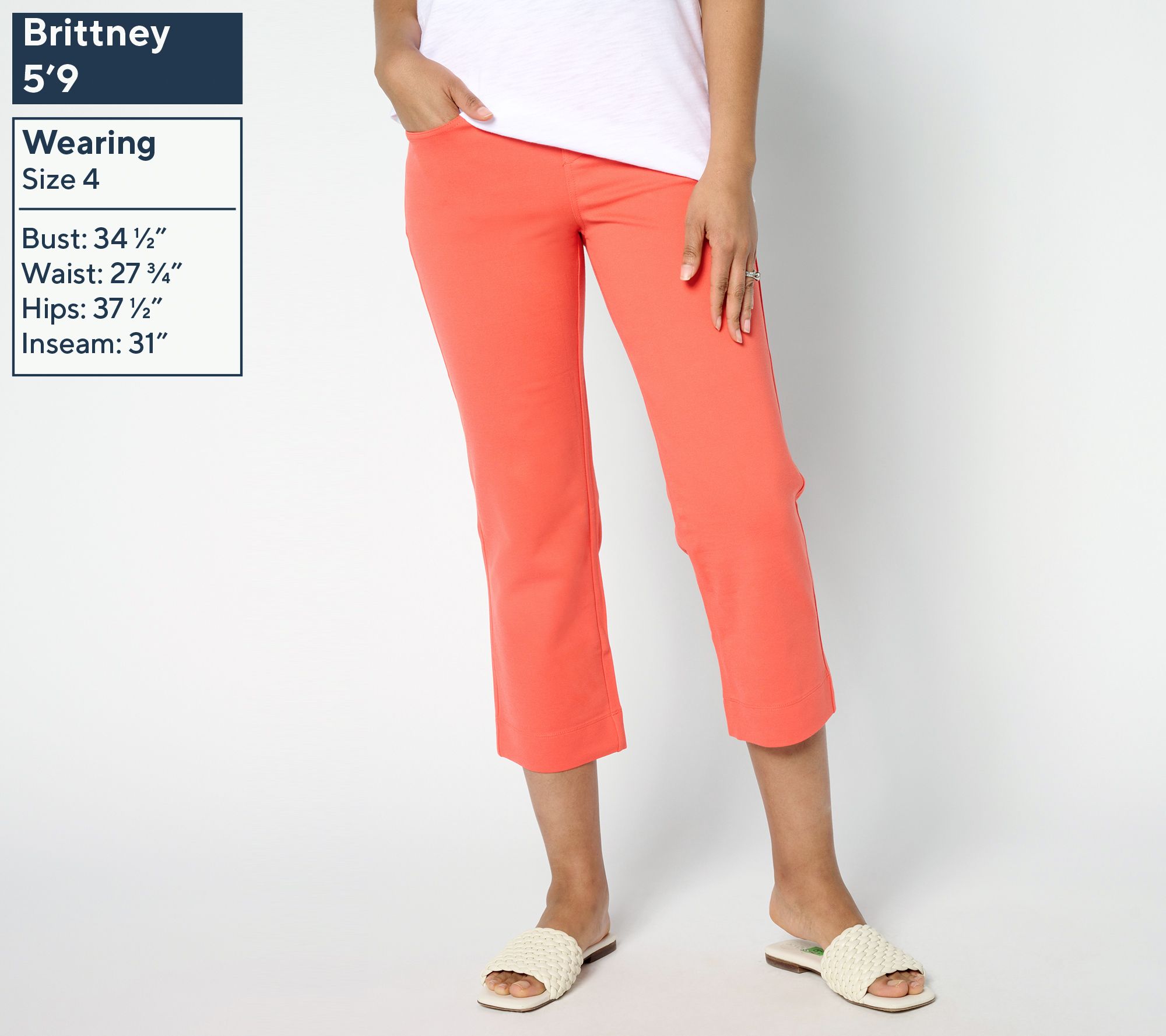 Belle by Kim Gravel Tall Ponte Wide Hem Resort Crop Pants - QVC.com