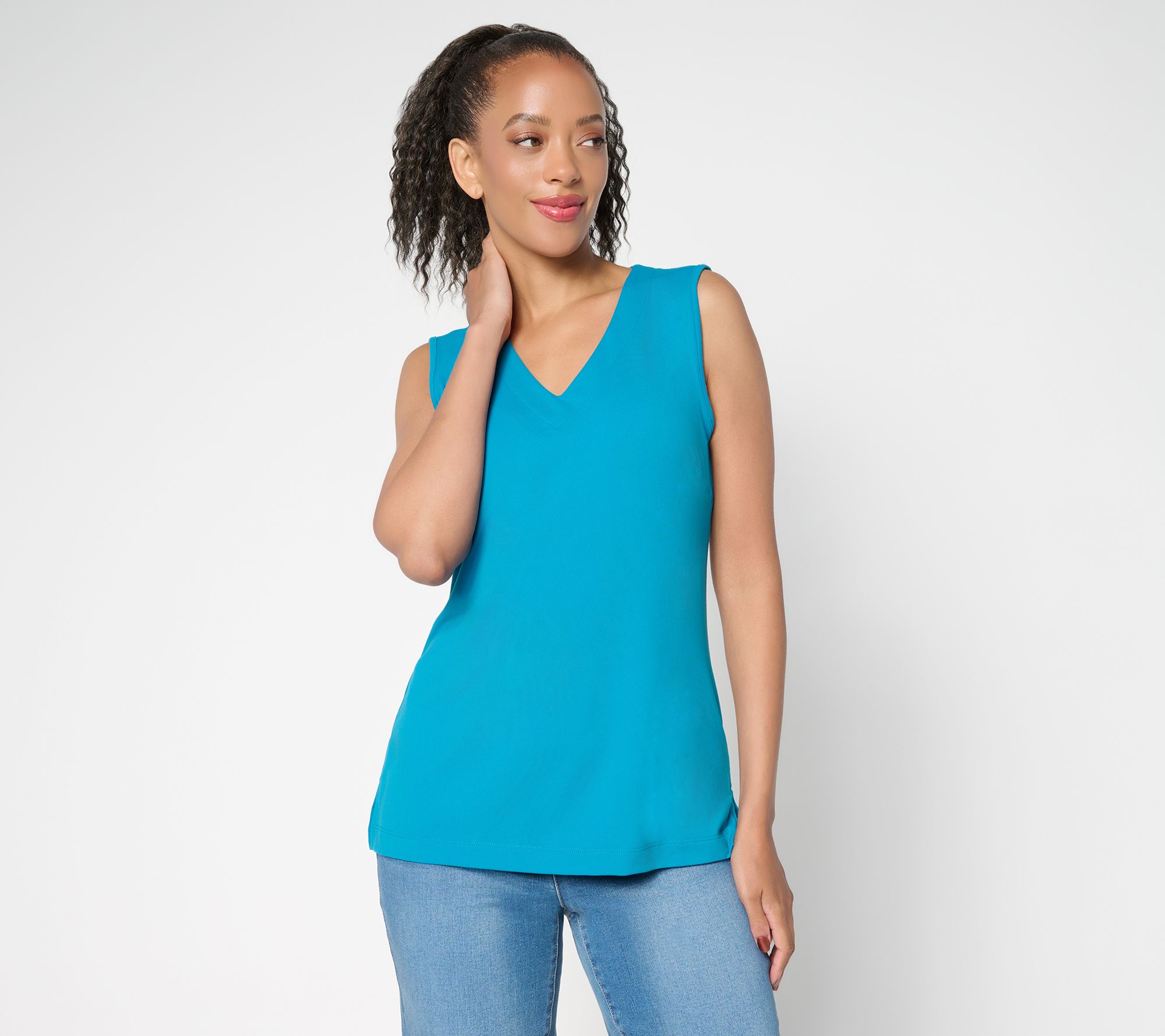 Brandis Dress Out Loud Smooth Criminal V-Neck Tank Top - QVC.com