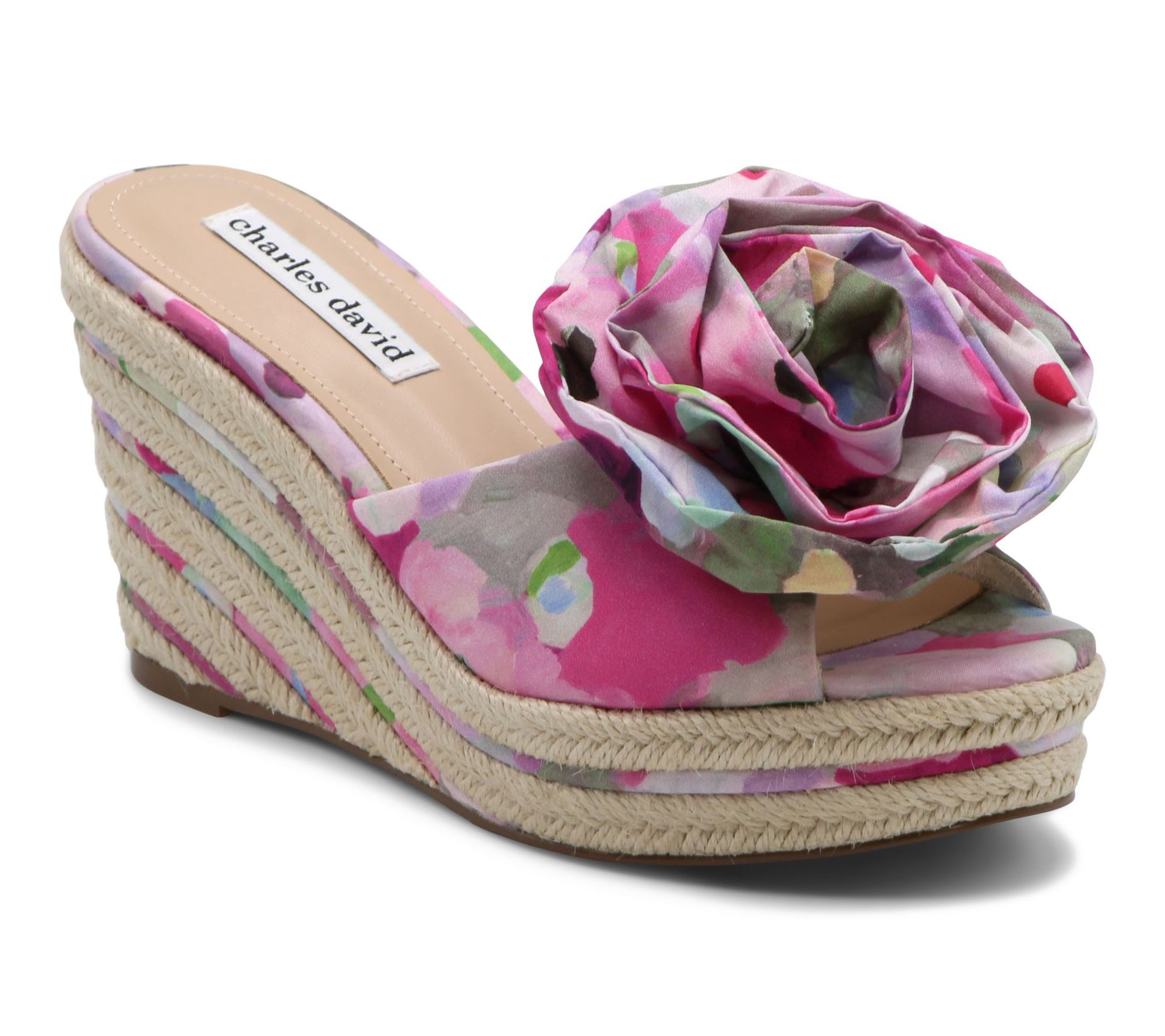 Charles David Crash Wedge Sandal - QVC.com