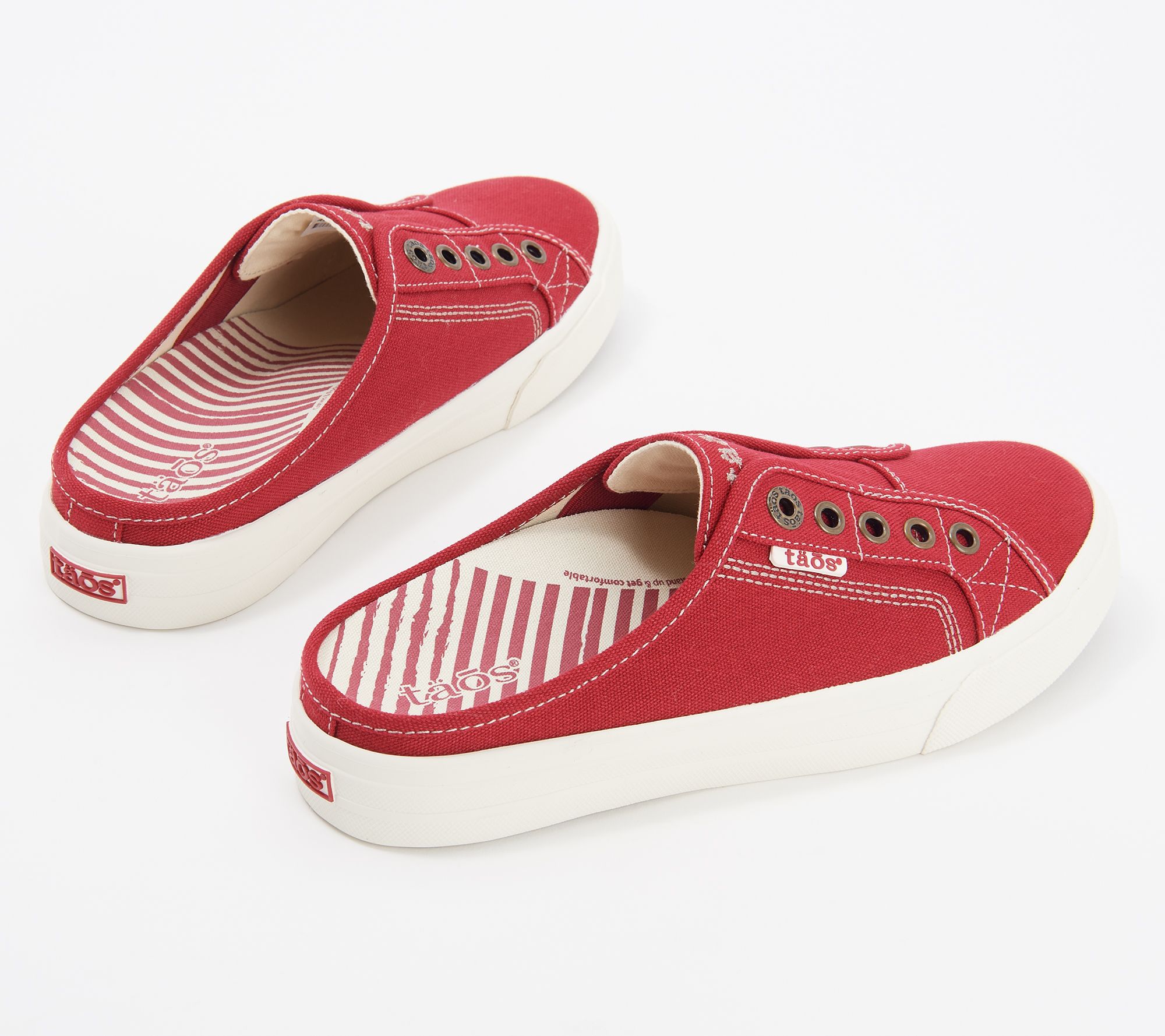 "As Is" Taos Canvas Slip-Ons - EZ Soul - QVC.com