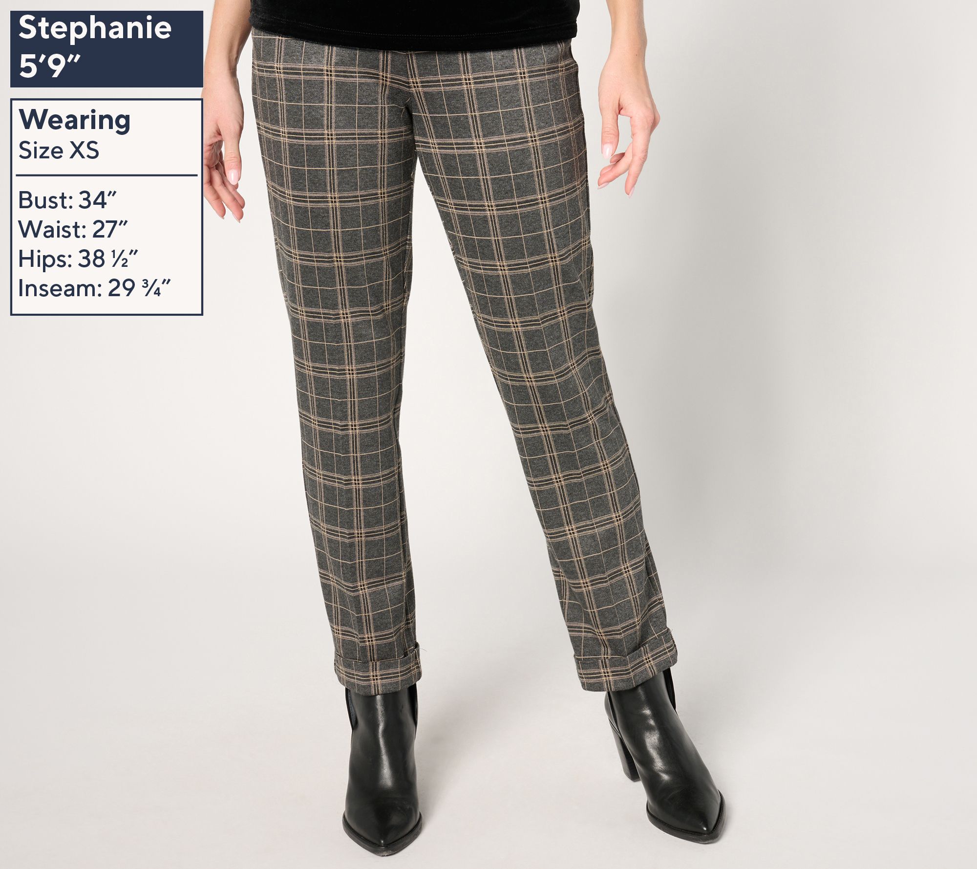 Susan Graver Double Knit Straight Leg Pull-On Pants - QVC.com