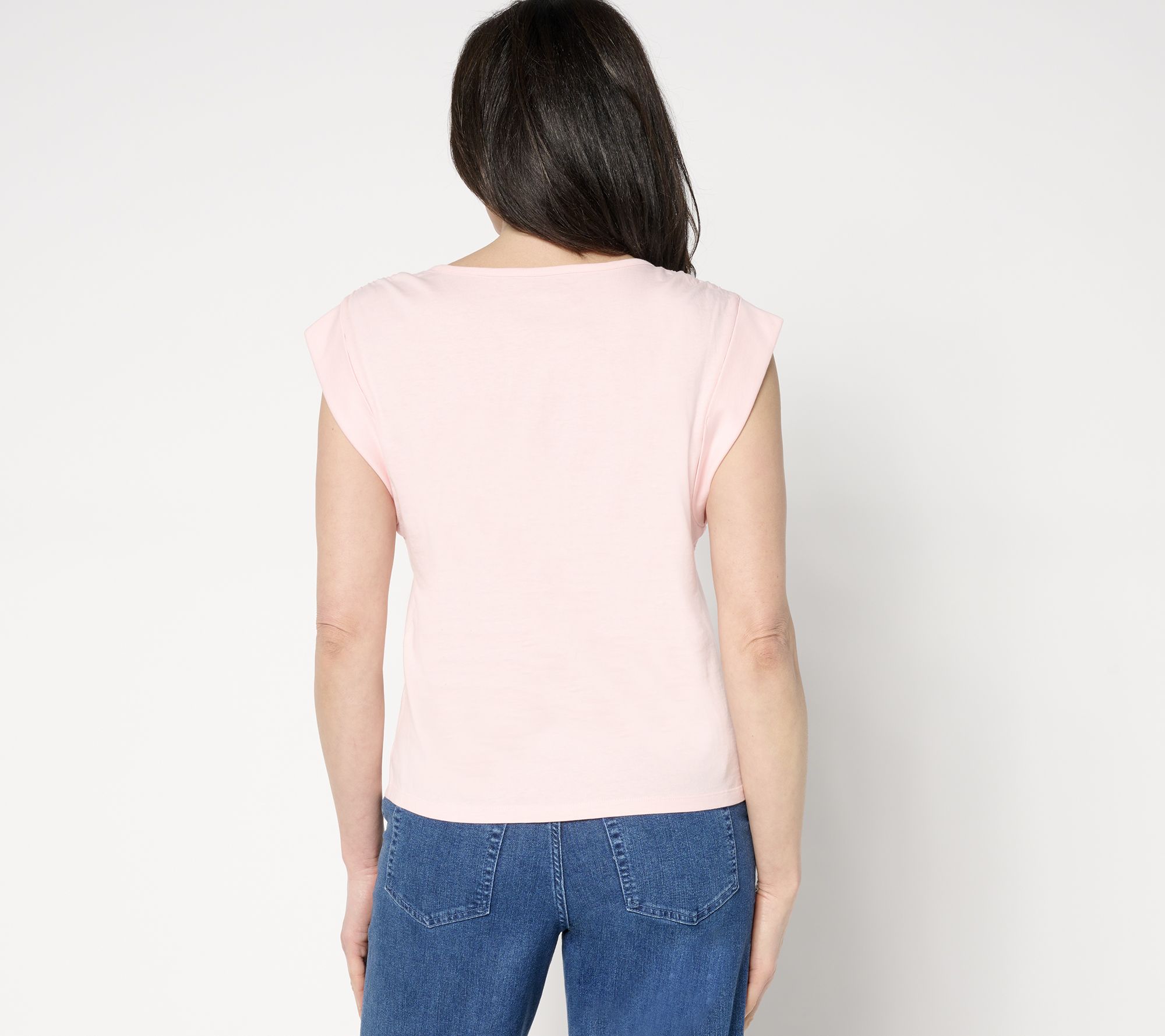 Me by Jennie Garth Carolina 100% Cotton Tee - QVC.com