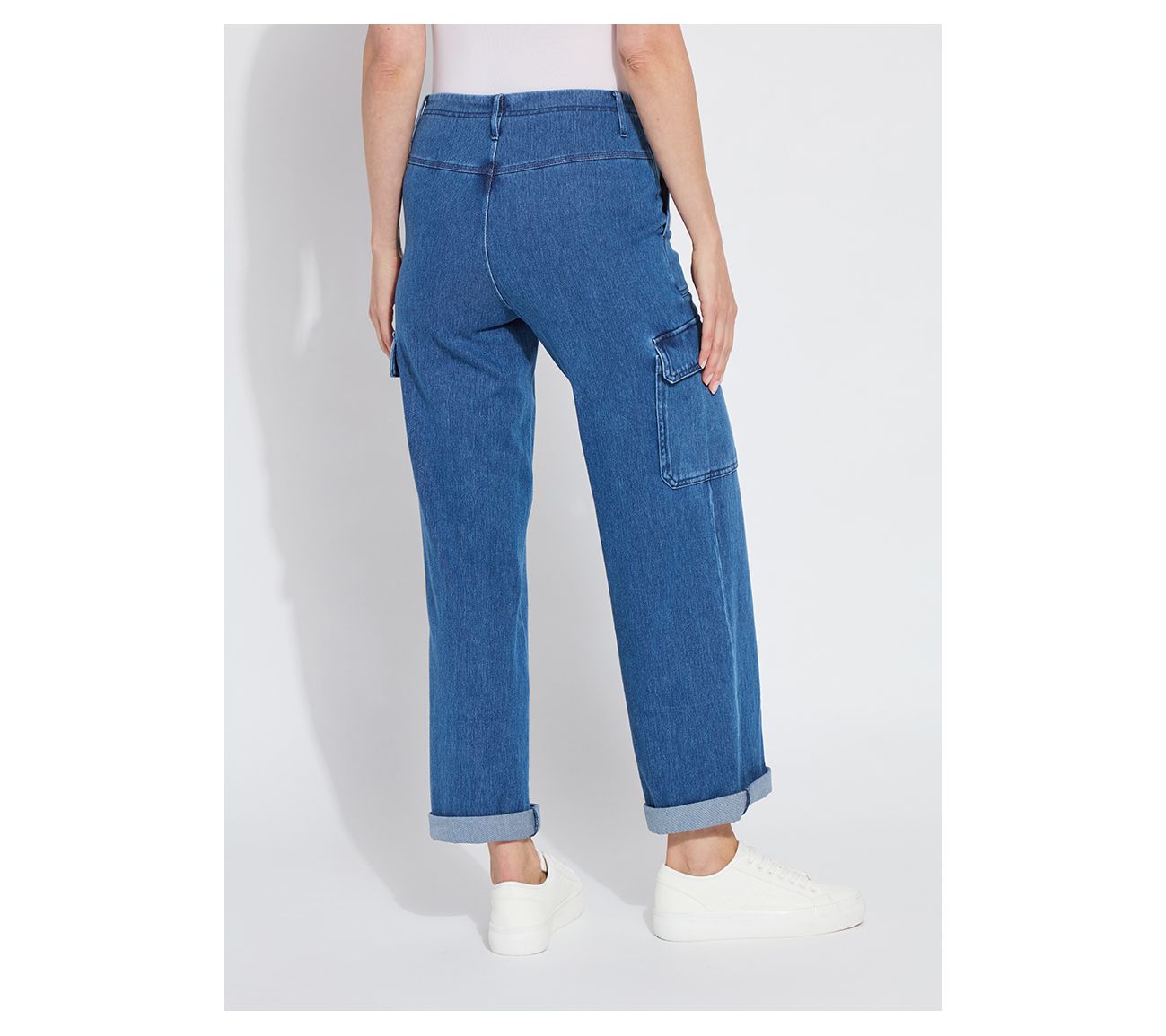 Lysse New York Scout High-Waisted Cuffed CargoJean - QVC.com