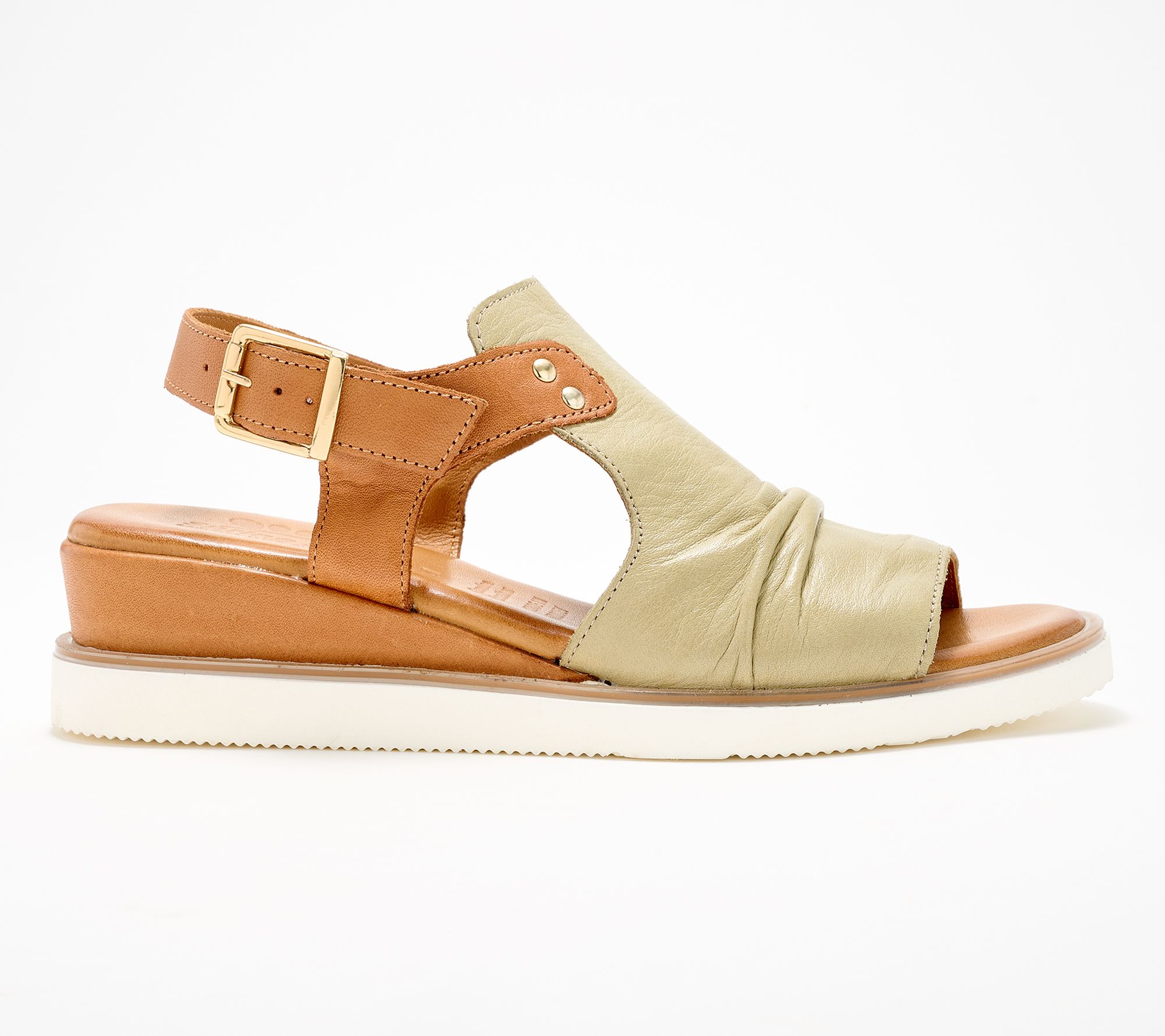 Spring Step Leather Ankle Strap Sandals - Locals - QVC.com