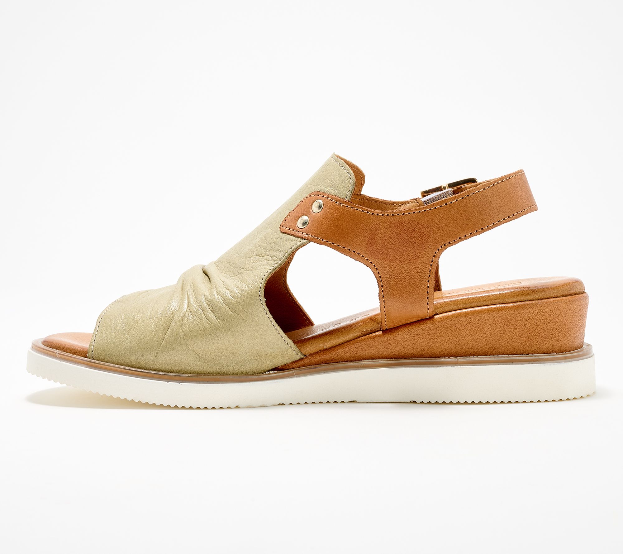 Spring Step Leather Ankle Strap Sandals - Locals - QVC.com