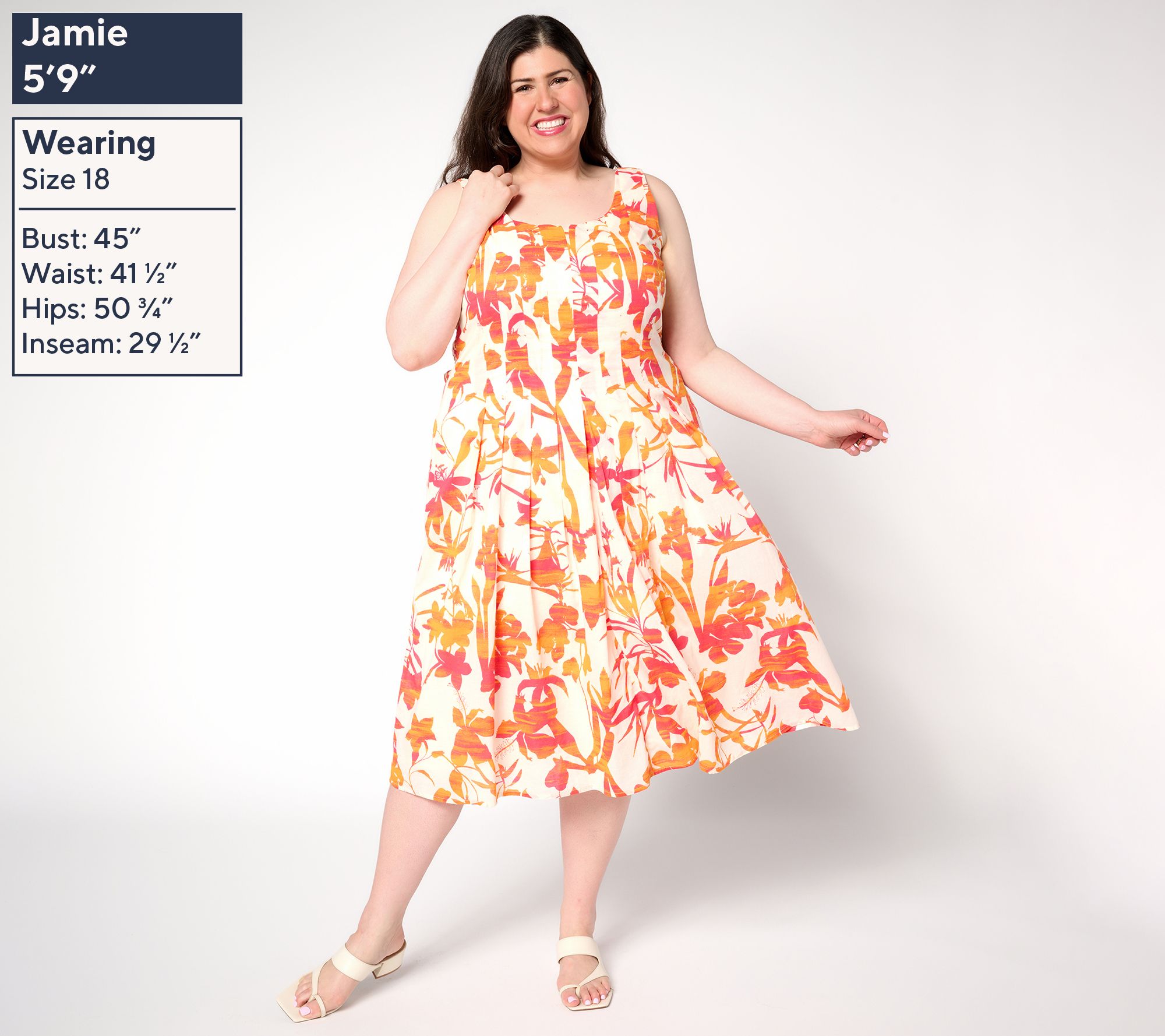 BEAUTIFUL by Lawrence Zarian Amanda Petite Cotton Printed Midi Dress ...