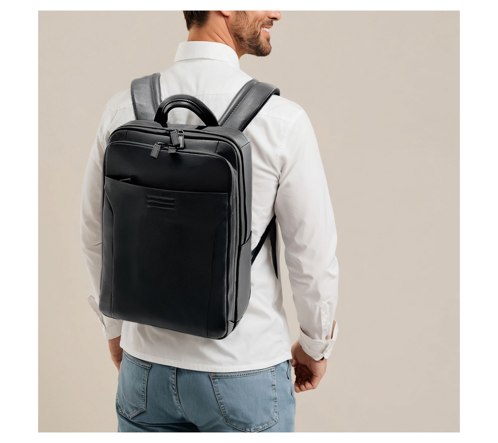 American Leather Co. Maxwell Leather Backpack - QVC.com