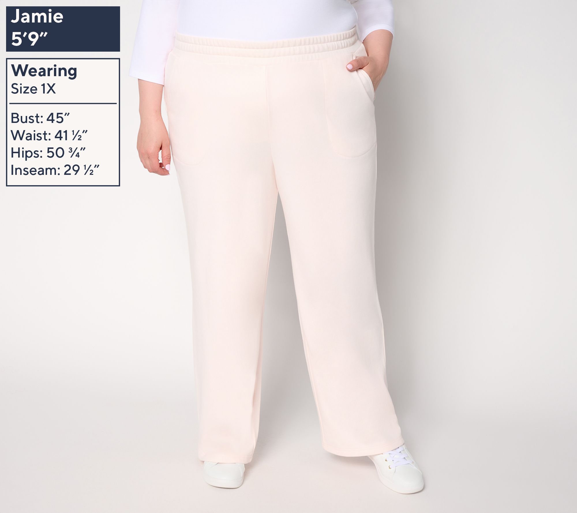 Belle Beach by Kim Gravel Regular Seaside Sweats Beach Pant - QVC.com
