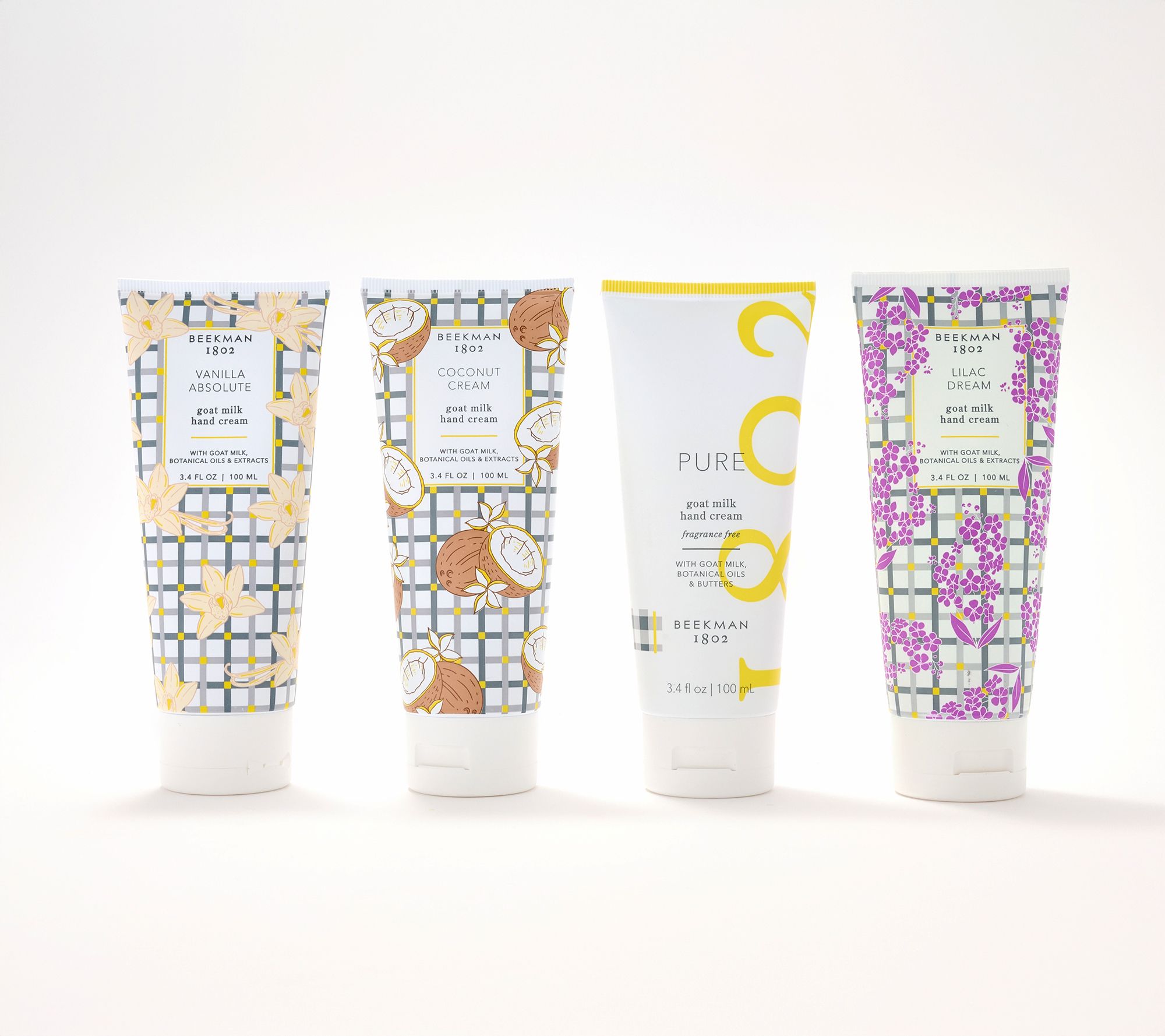 Beekman 1802 Goat Milk 3.4oz Assorted Hand Cream Quad - QVC.com