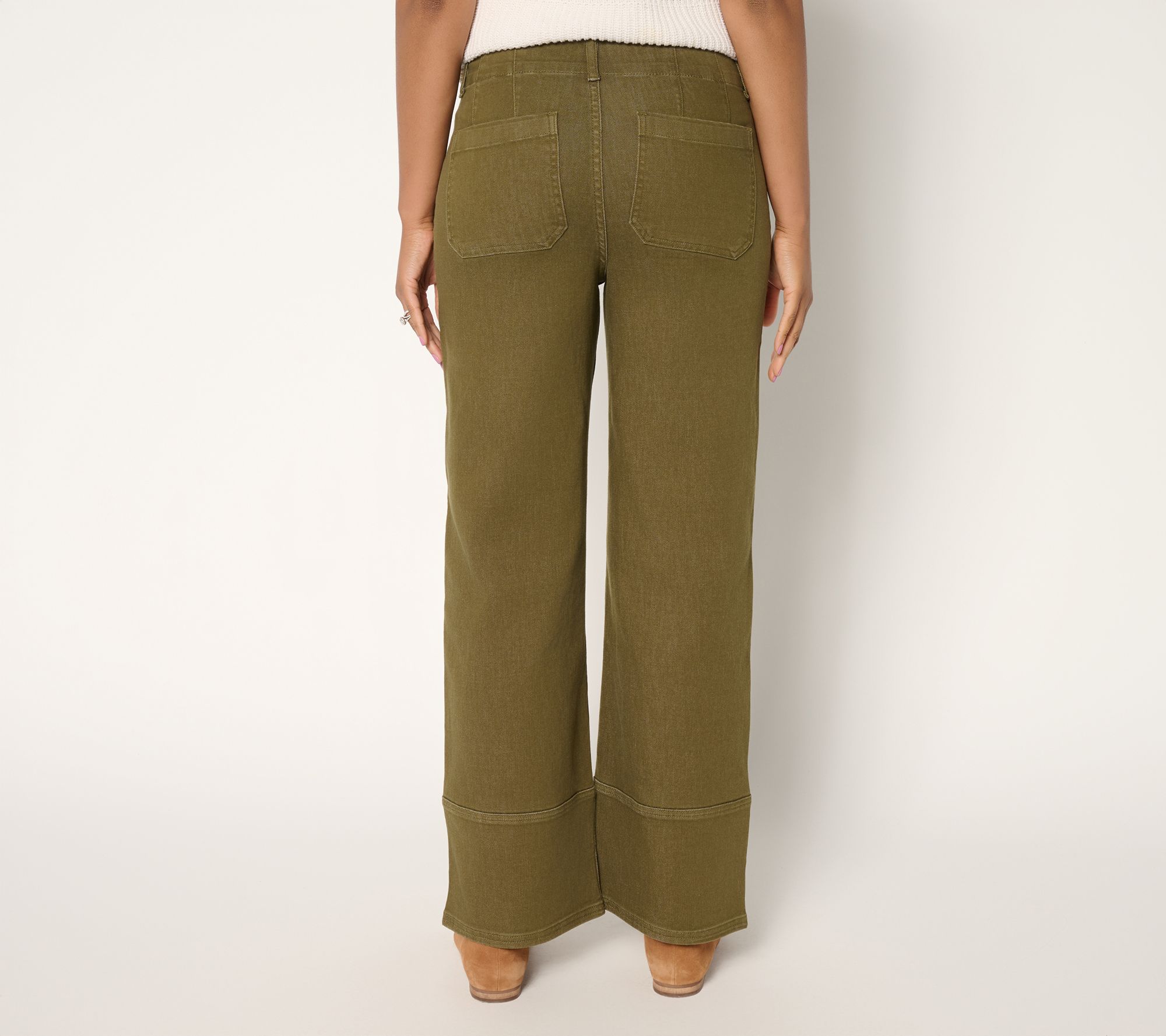 Martha Stewart Signature Regular Color Straight Leg Jeans - QVC.com